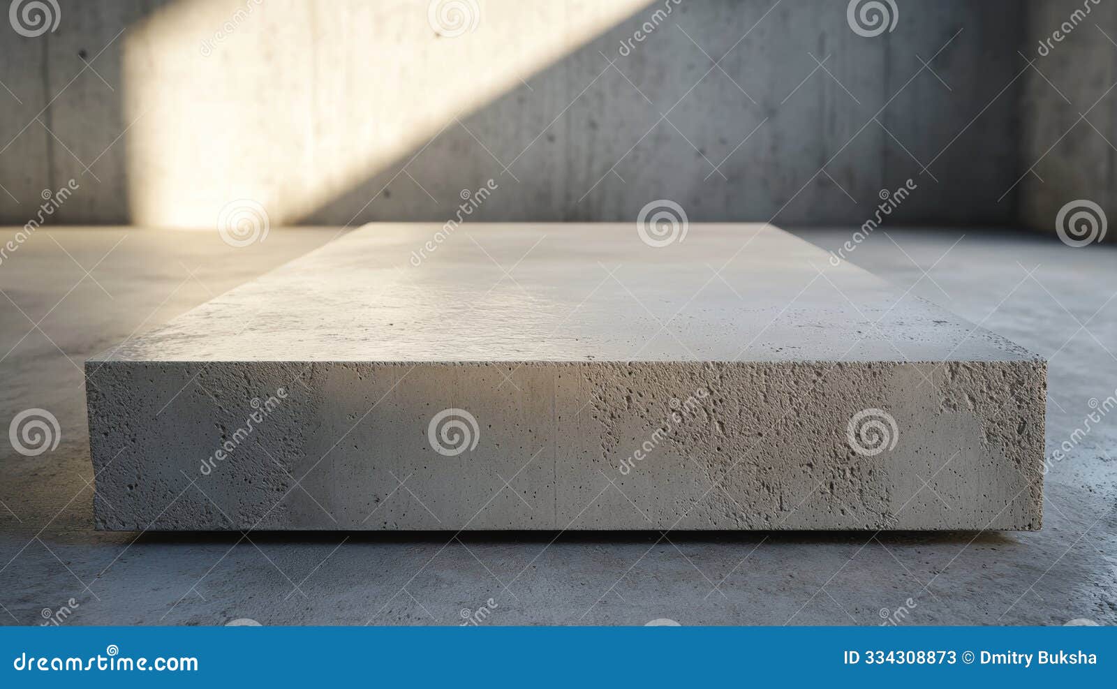 Minimalist Concrete Slab Highlighting Texture and Shadows in a Modern ...