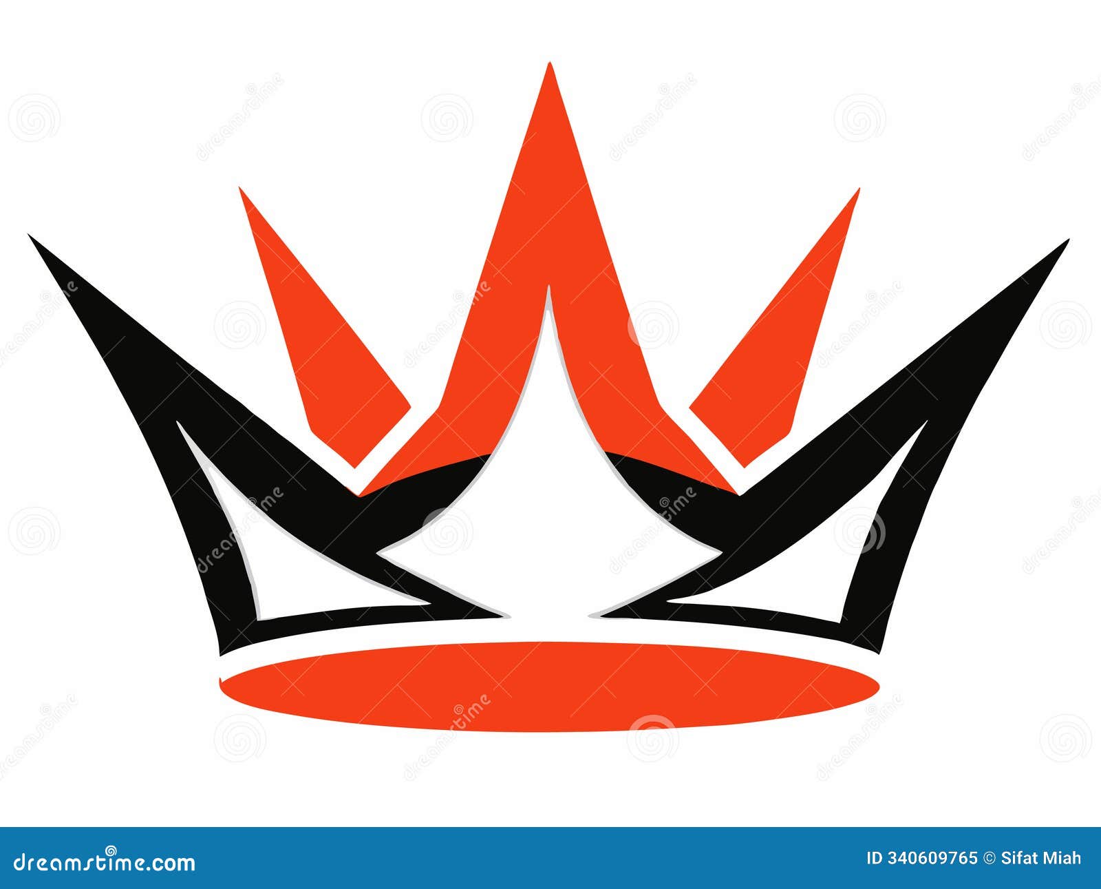 Minimalist Crown Vector on White Background Stock Illustration ...