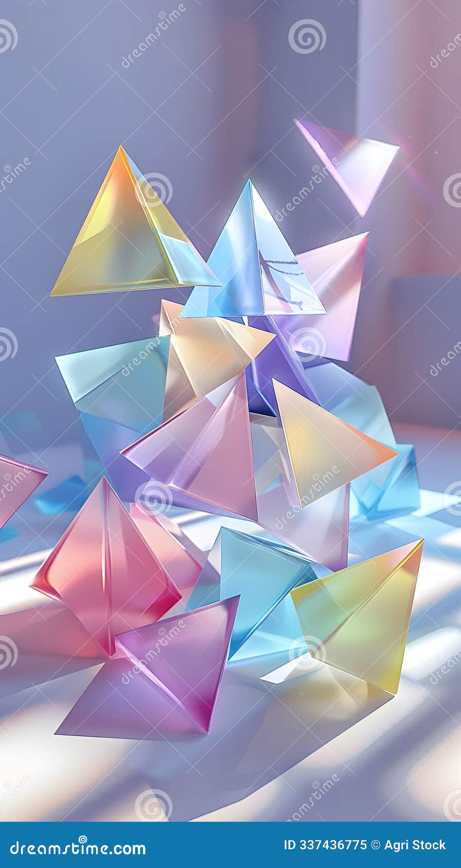 Minimalist Crystal Pattern for Mobile Background Stock Illustration ...