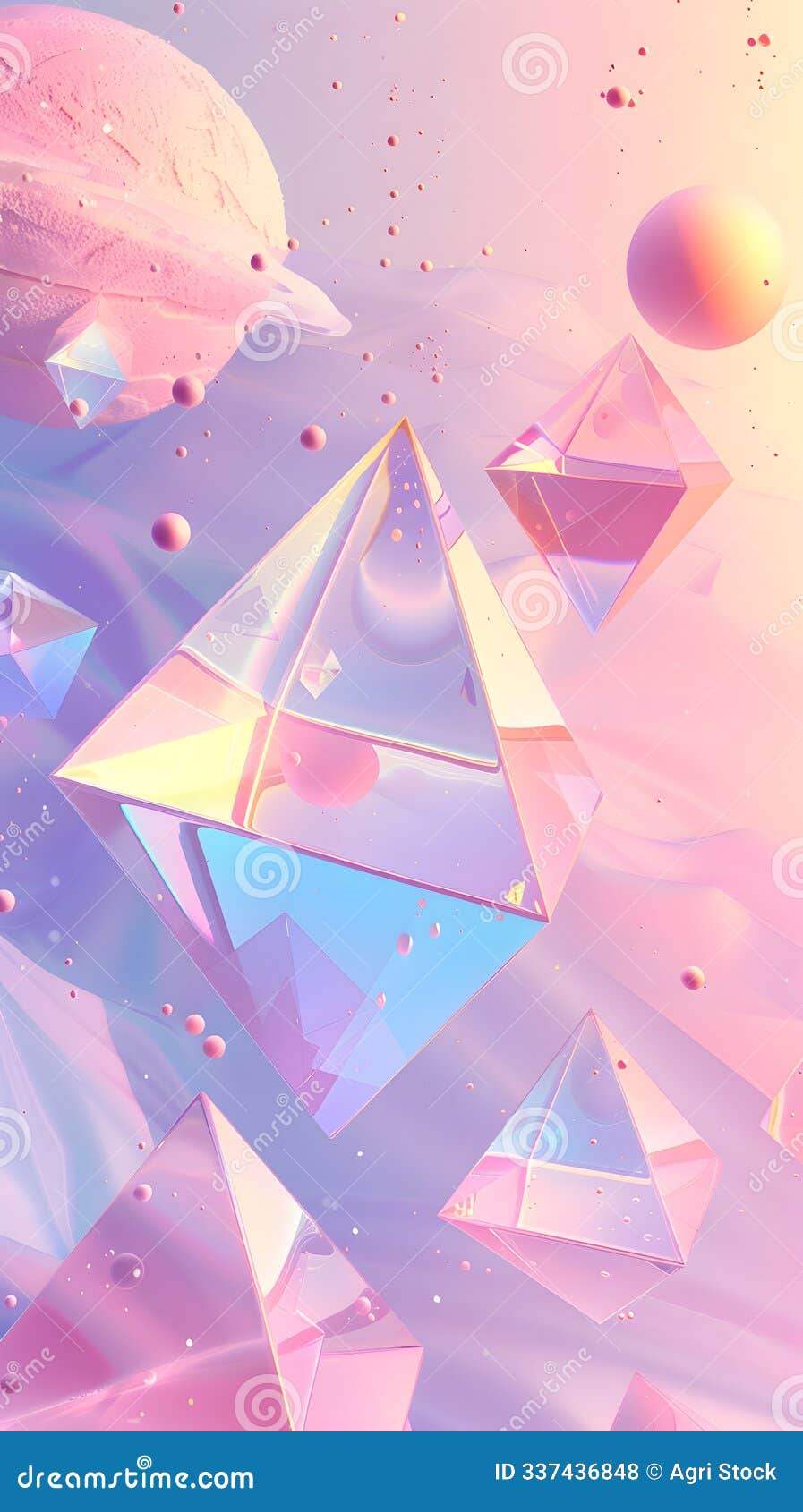 Minimalist Crystal Pattern Wallpaper for Mobile Screens Stock ...