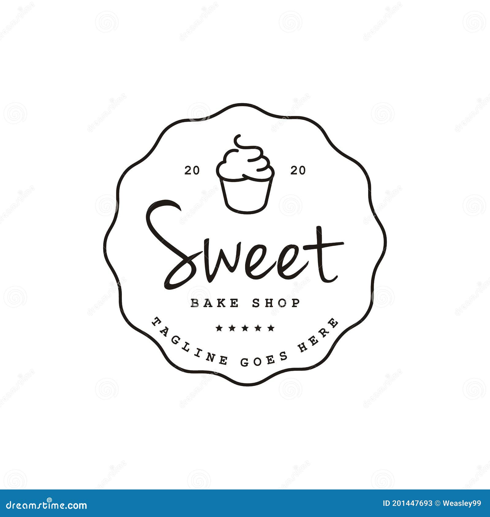 Bakery Stamp Style Label Presentation On Paper Bags Vector Illustration ...