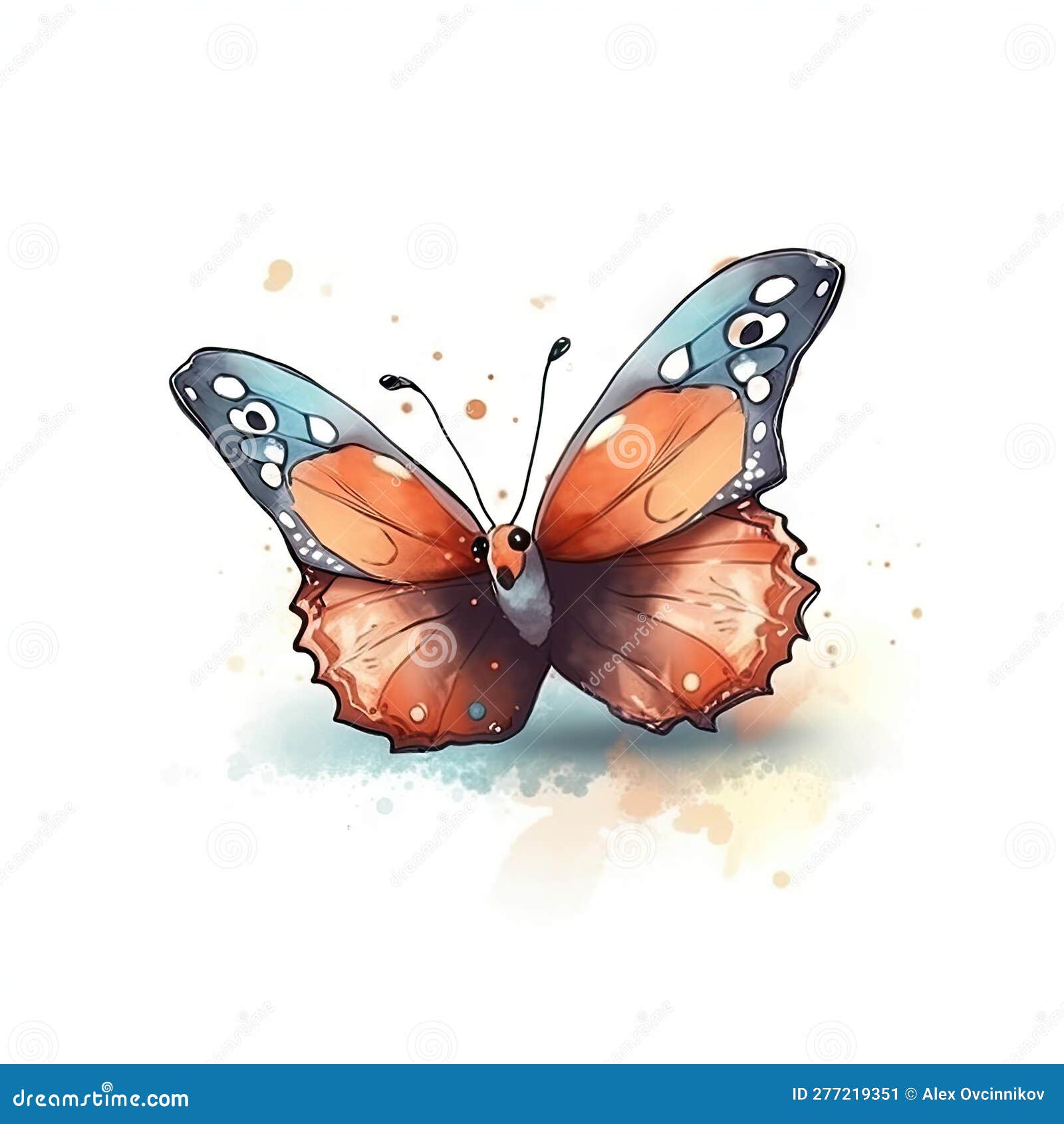 Minimalist Cute Butterfly Drawing on White Background for Invitations ...