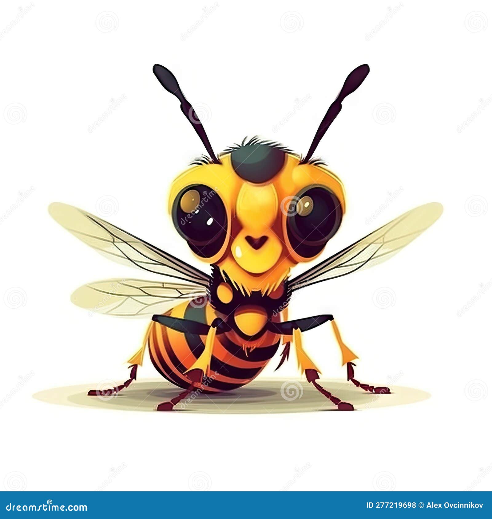 Cute Wasp Cartoon. | CartoonDealer.com #89860801