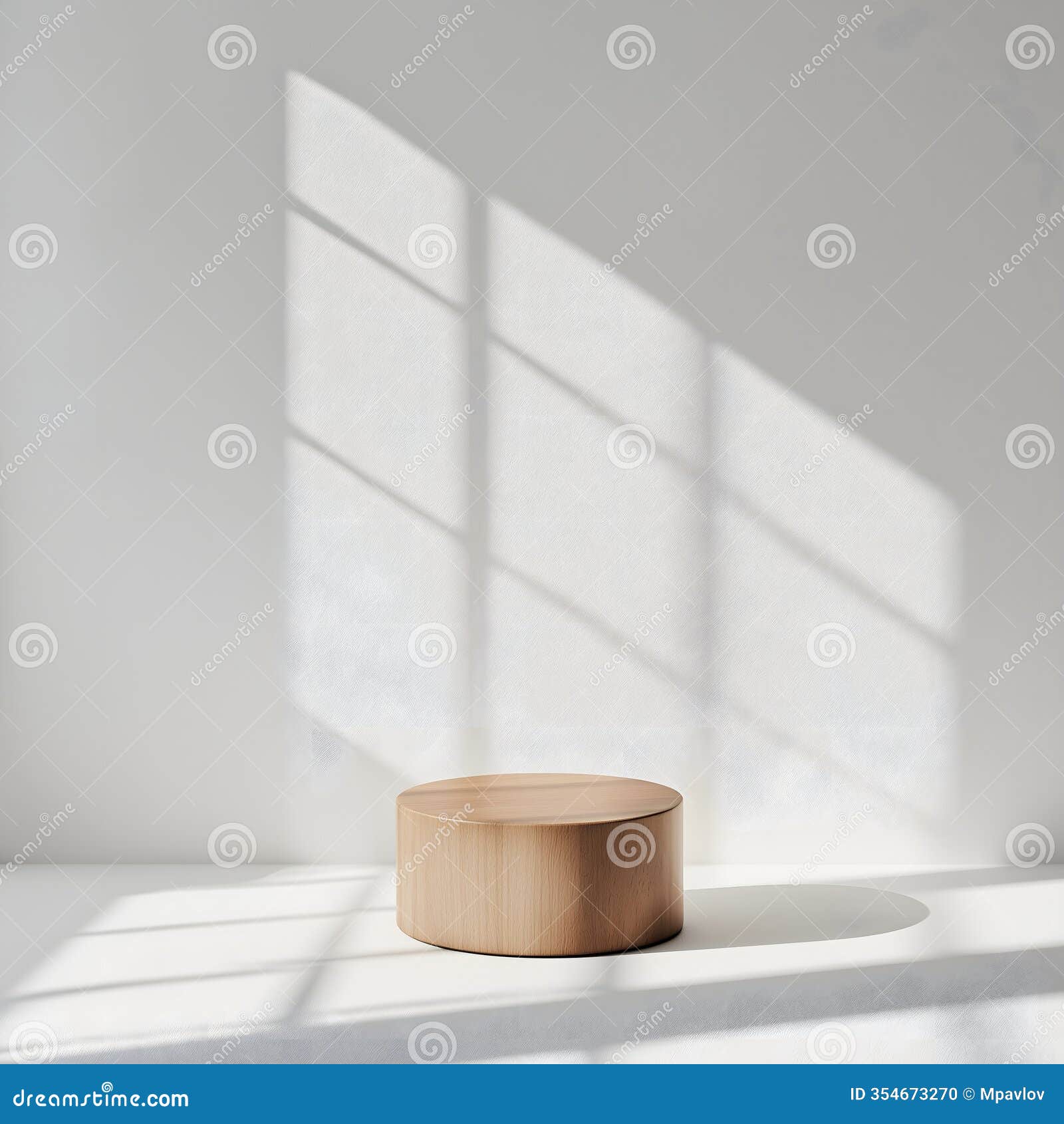 Minimalist Cylinder in Sunlight Stock Illustration - Illustration of ...