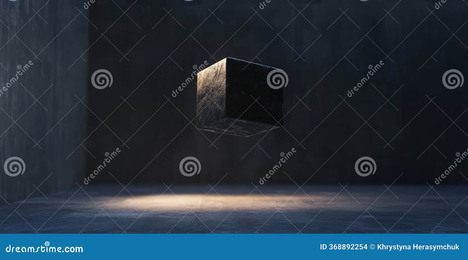 Polished Obsidian Stone Podium For Product Presentation On A Sleek ...