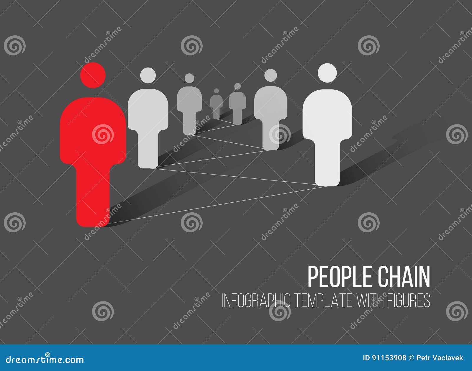 Minimalist 3d People Diagram Template Stock Vector - Illustration of ...