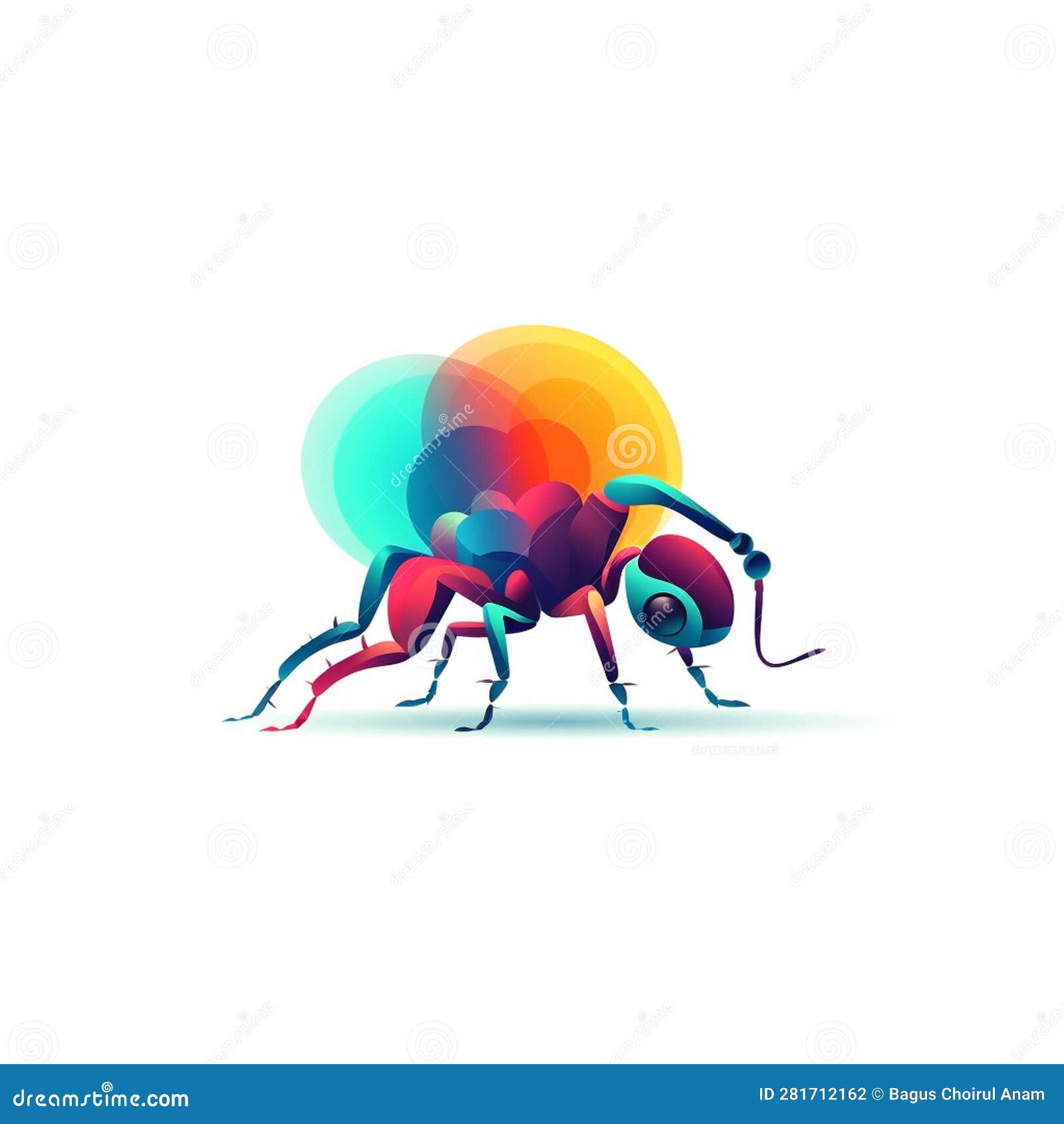 The Minimalist Vector Ant Icon Stock Illustration - Illustration of ...