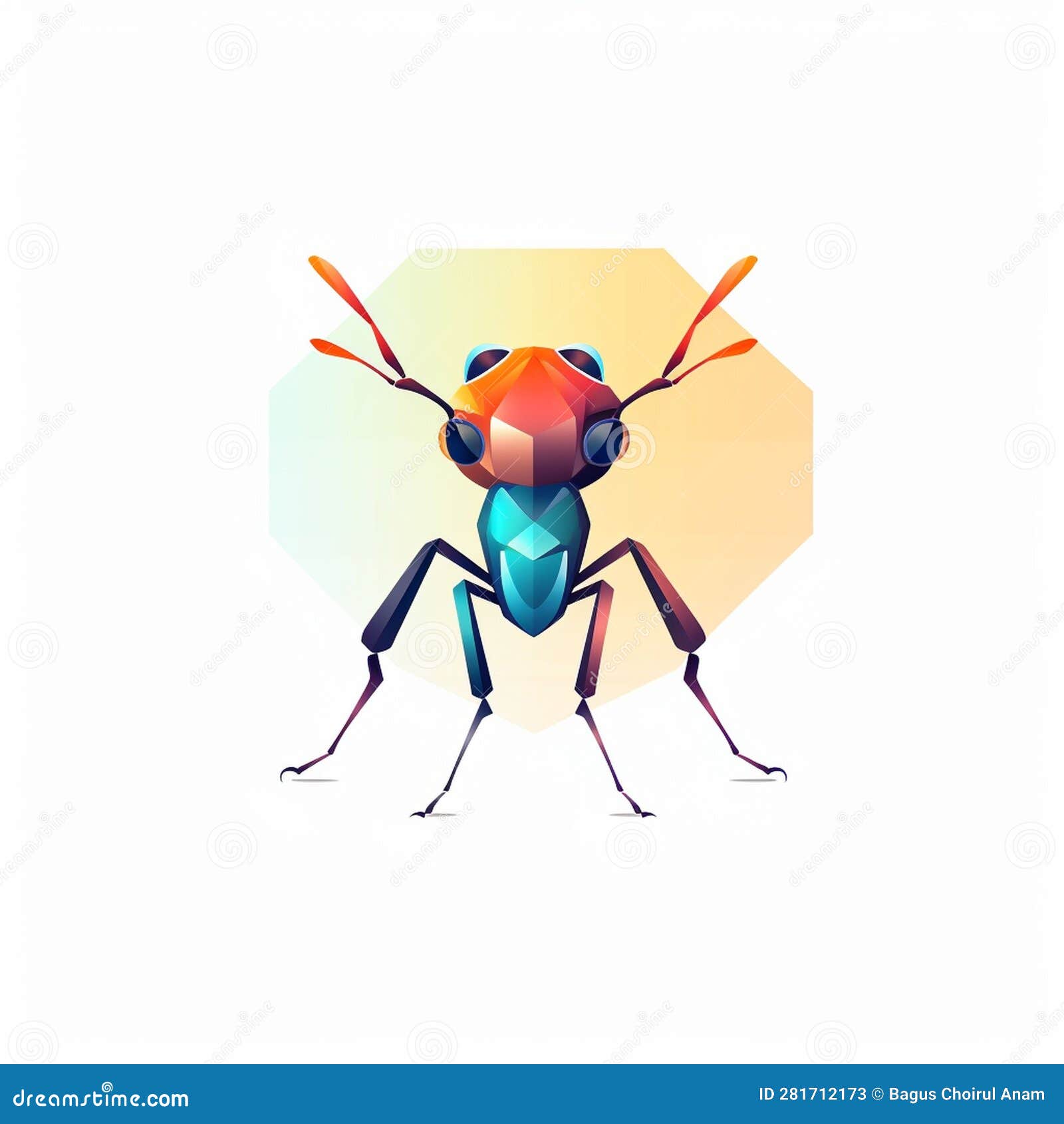 The Minimalist Vector Ant Icon Stock Illustration - Illustration of ...