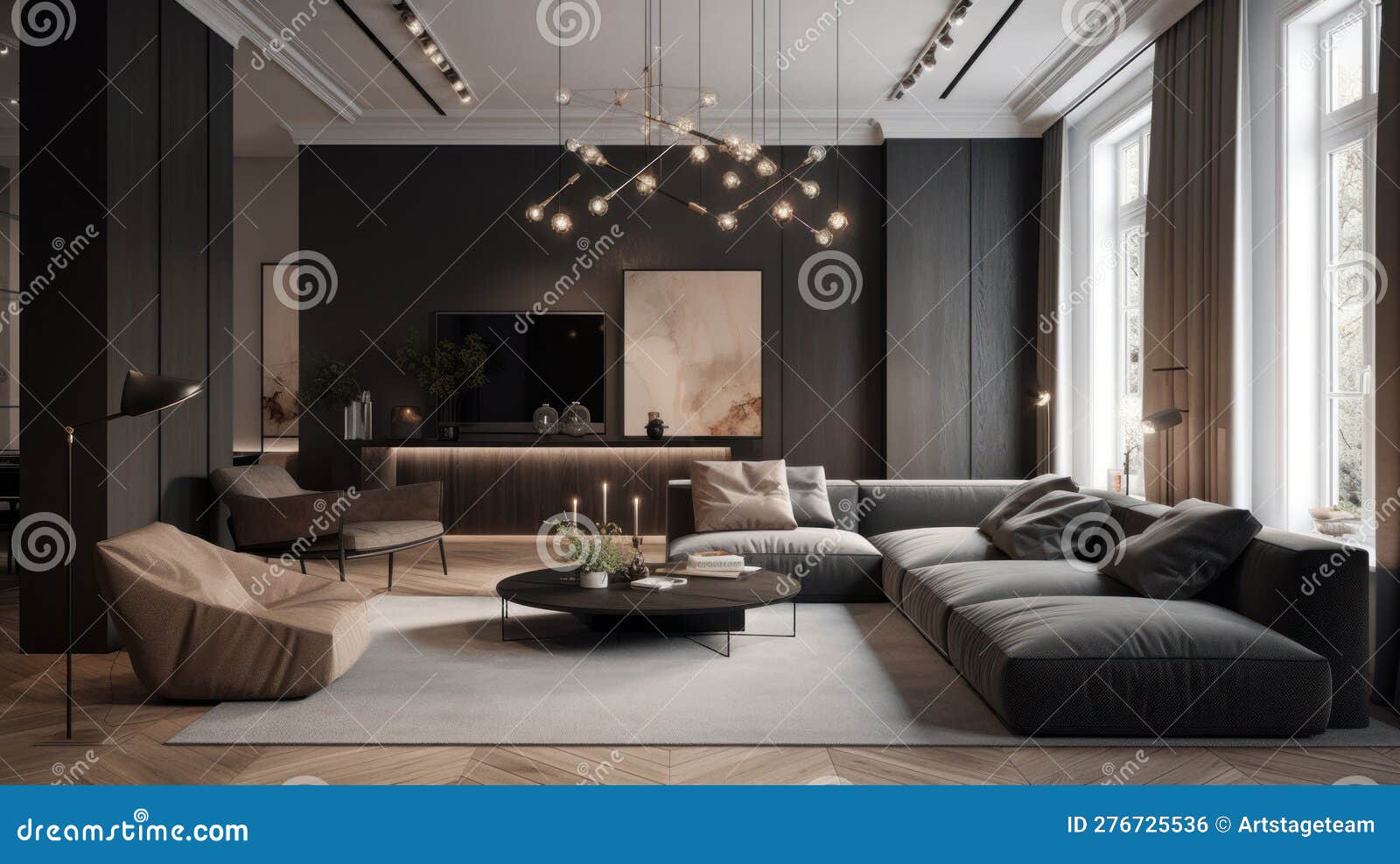 Minimalist Decor and Luxurious Materials in a High-end Apartment. AI ...