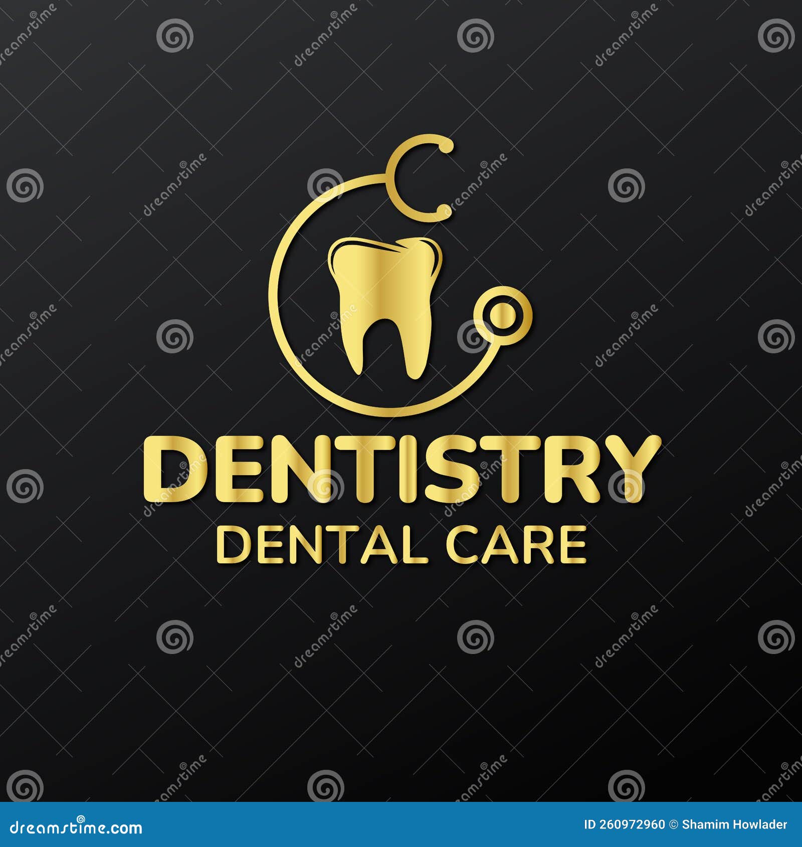 Minimalist Dental Clinic Logo Design Stock Vector - Illustration of ...