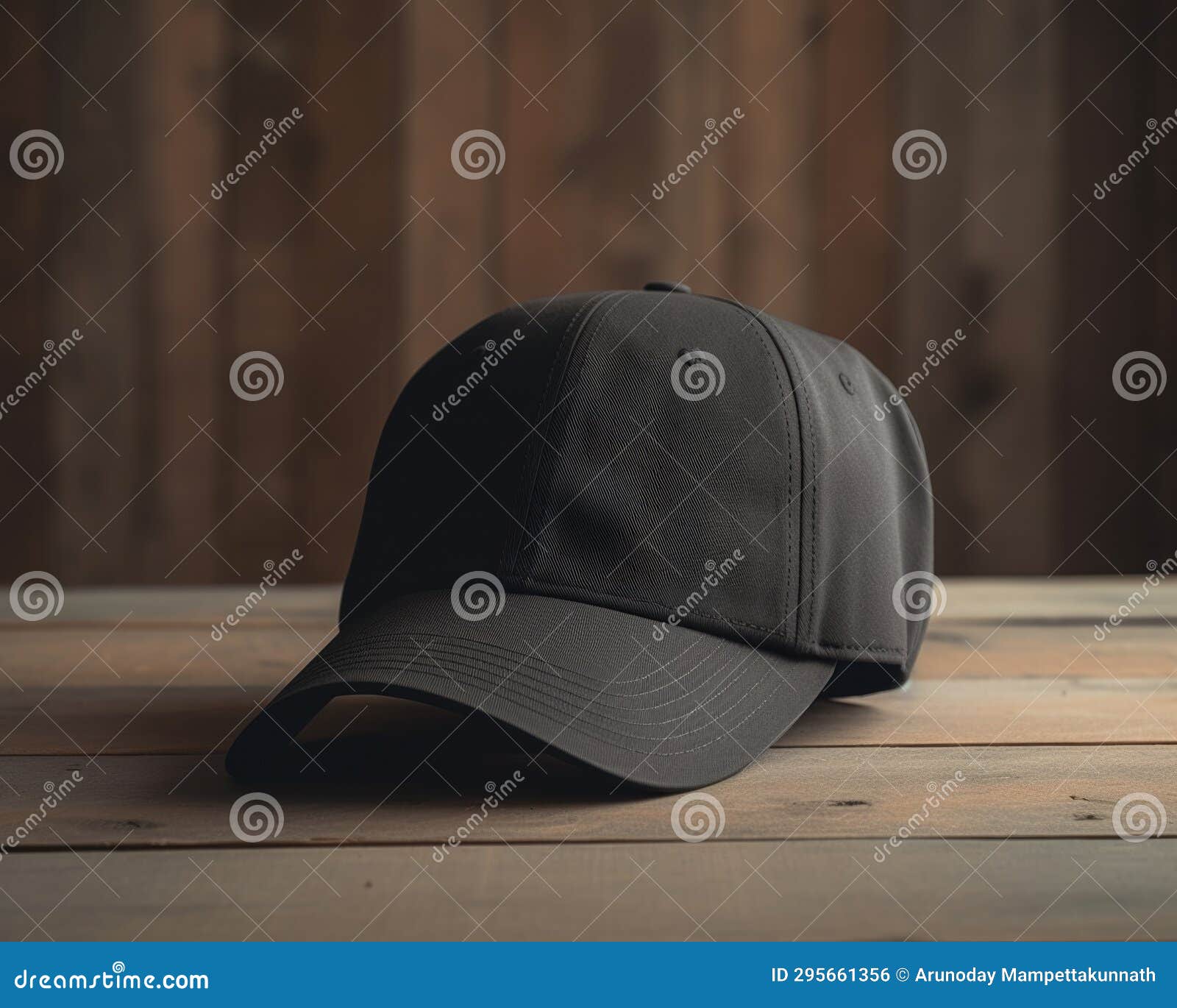 Minimalist Design Black Cap Mockup Stock Illustration - Illustration of ...