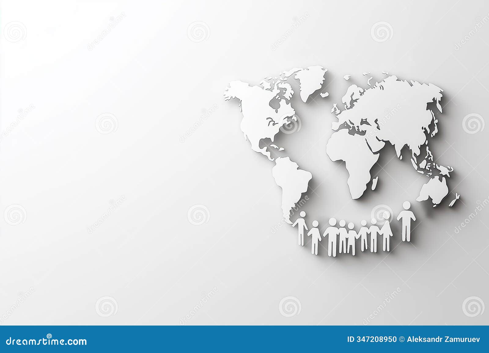 Minimalist Design Features a Globe with Human Figures, Symbolizing ...