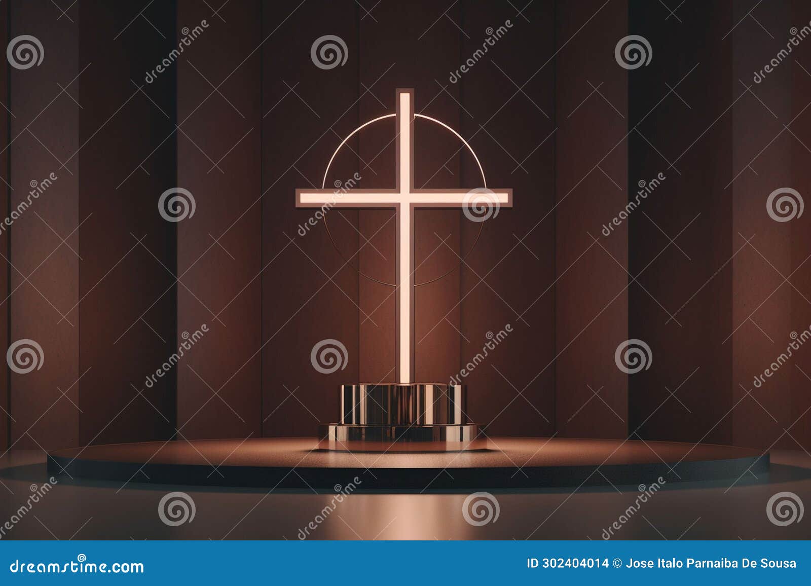Minimalist Design Featuring a Cross and Subtle Stock Illustration ...