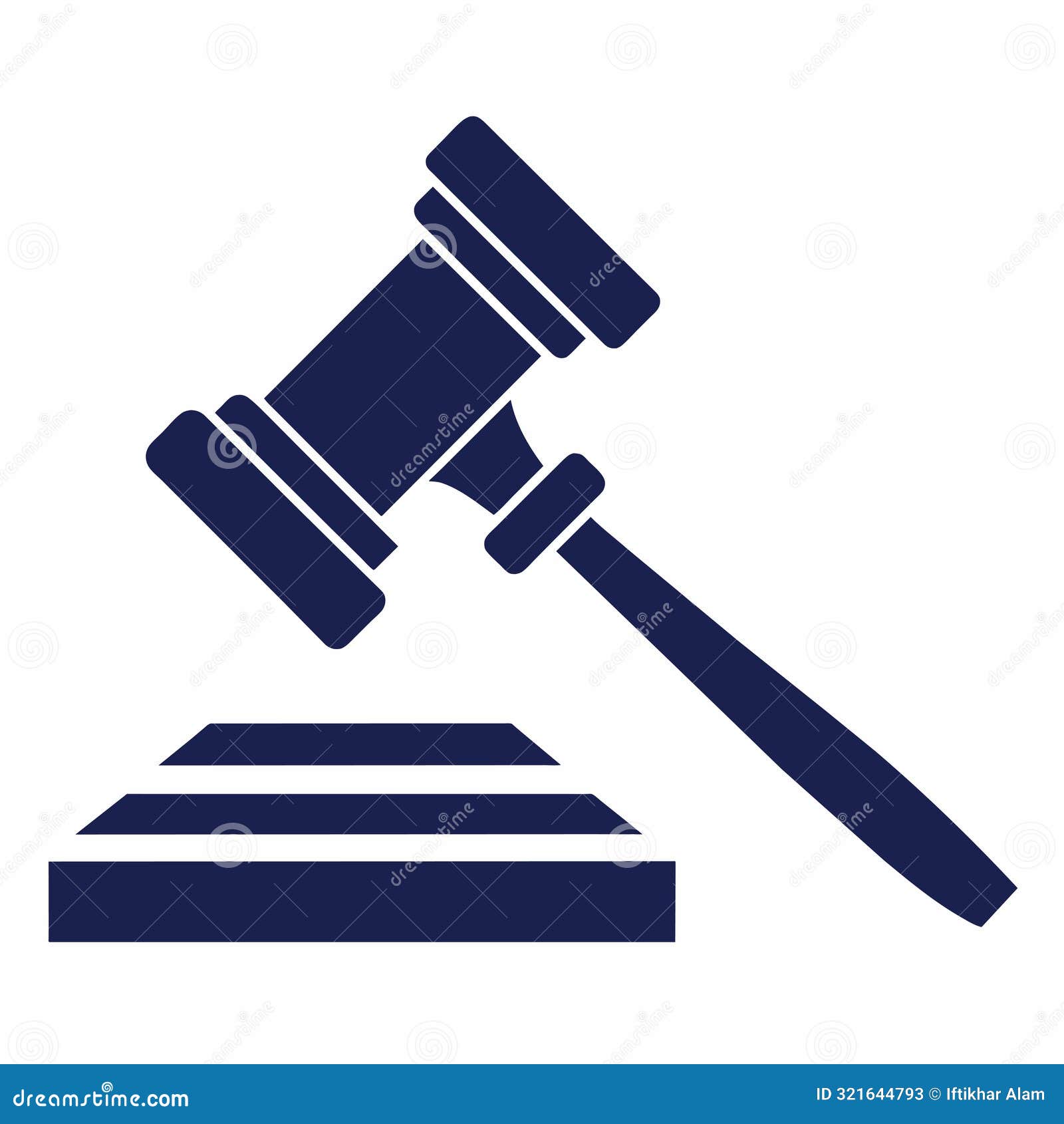 A Minimalist Design Featuring A Gavel Silhouette Inside A Shield, With ...