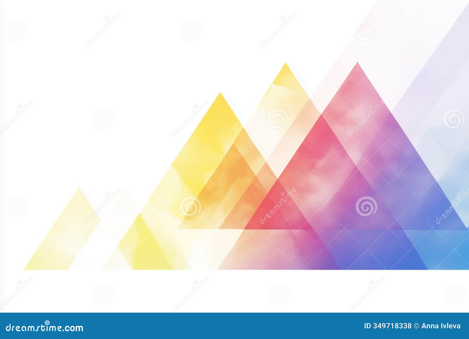 Minimalist Design Featuring a Gradient of Rainbow-colored Triangles ...