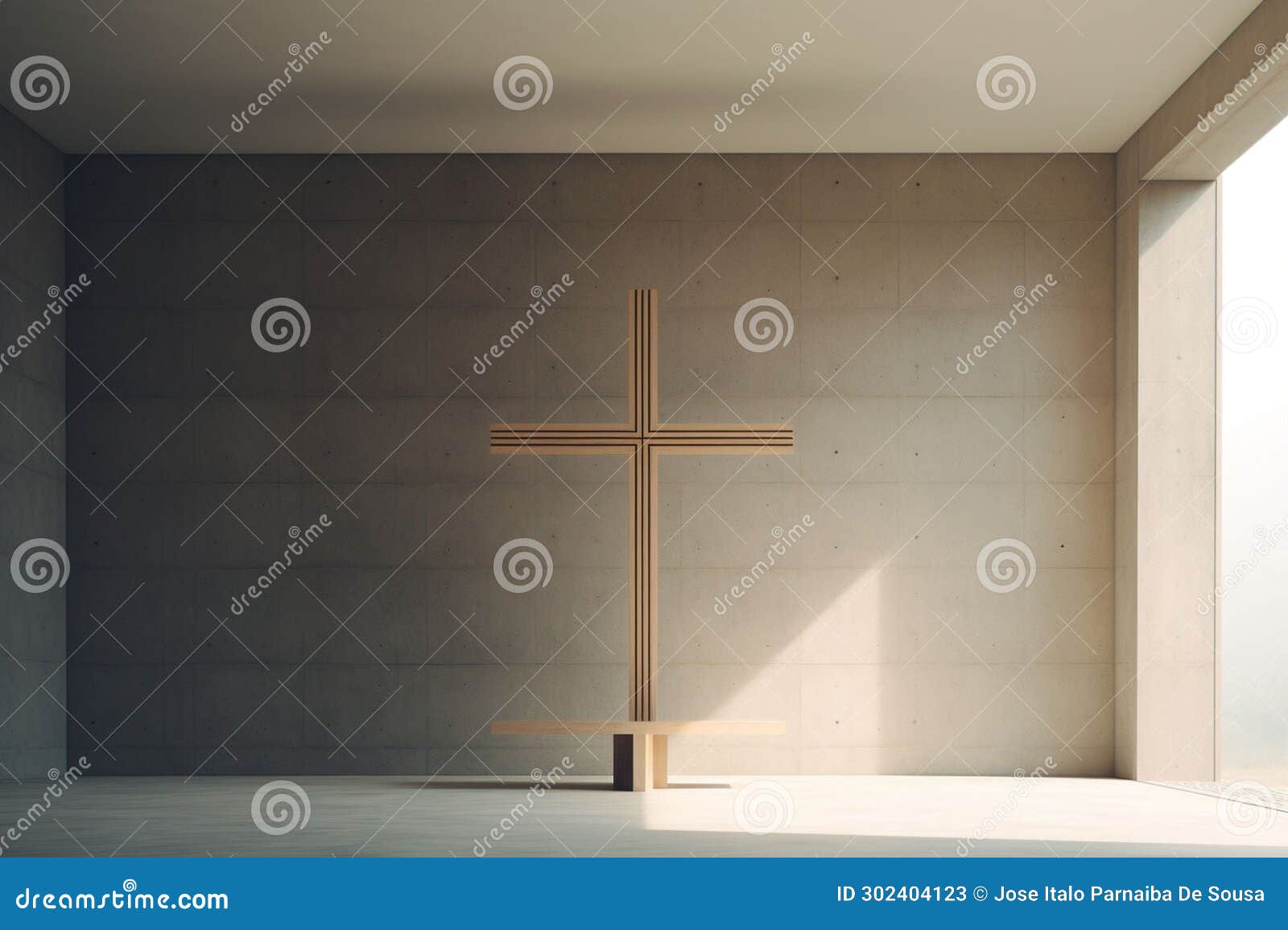 Minimalist Design Featuring a Simple Cross Stock Illustration ...