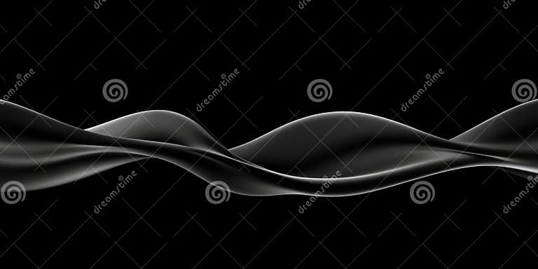 A Minimalist Design Featuring a Simple Wave Pattern in Grayscale Stock ...