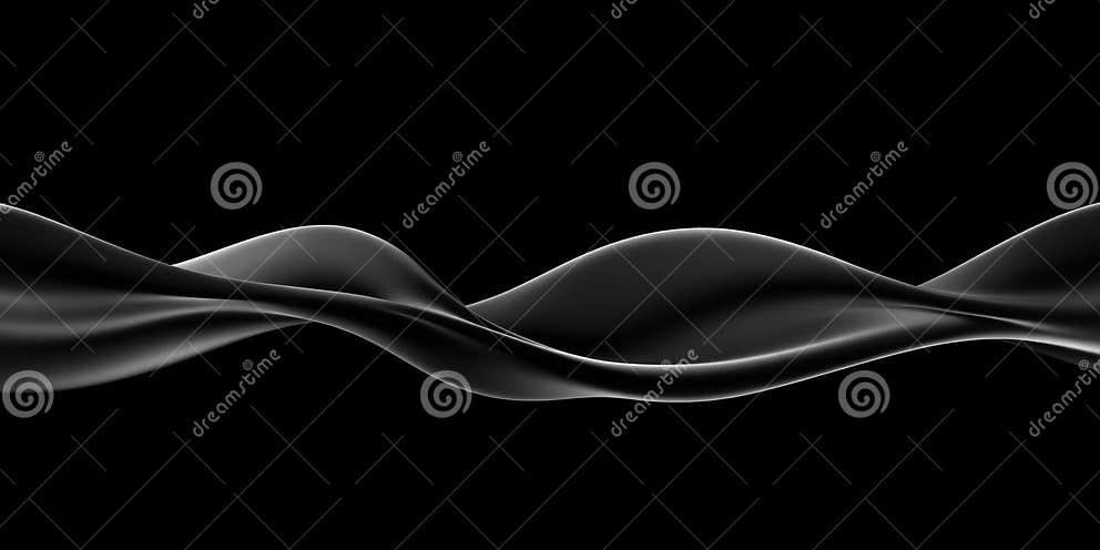 A Minimalist Design Featuring a Simple Wave Pattern in Grayscale Stock ...