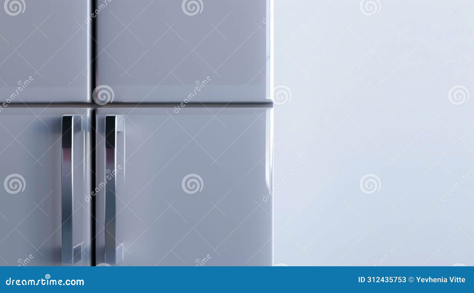 Minimalist Design of a Modern Refrigerator. Generative Ai Stock Illustration - Illustration of ...