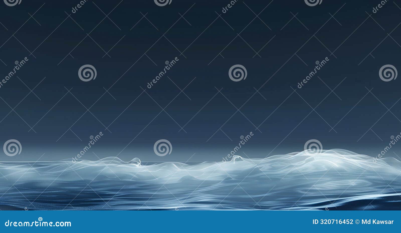 Minimalist Digital Art Ocean Wave Background Stock Illustration ...