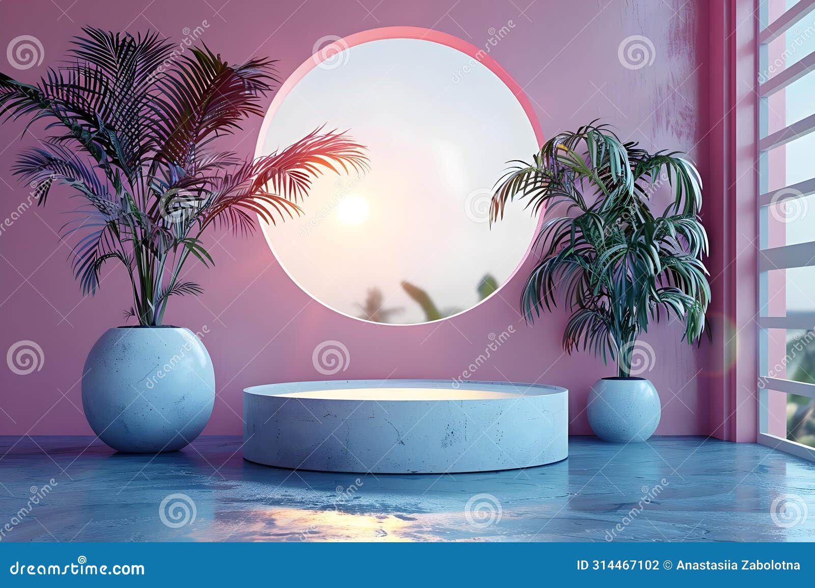 Concept Minimalist, Display Stand, Minimalist Display Stand with Sunset ...