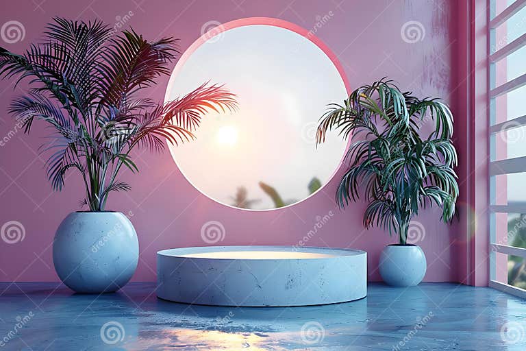 Concept Minimalist, Display Stand, Minimalist Display Stand with Sunset ...