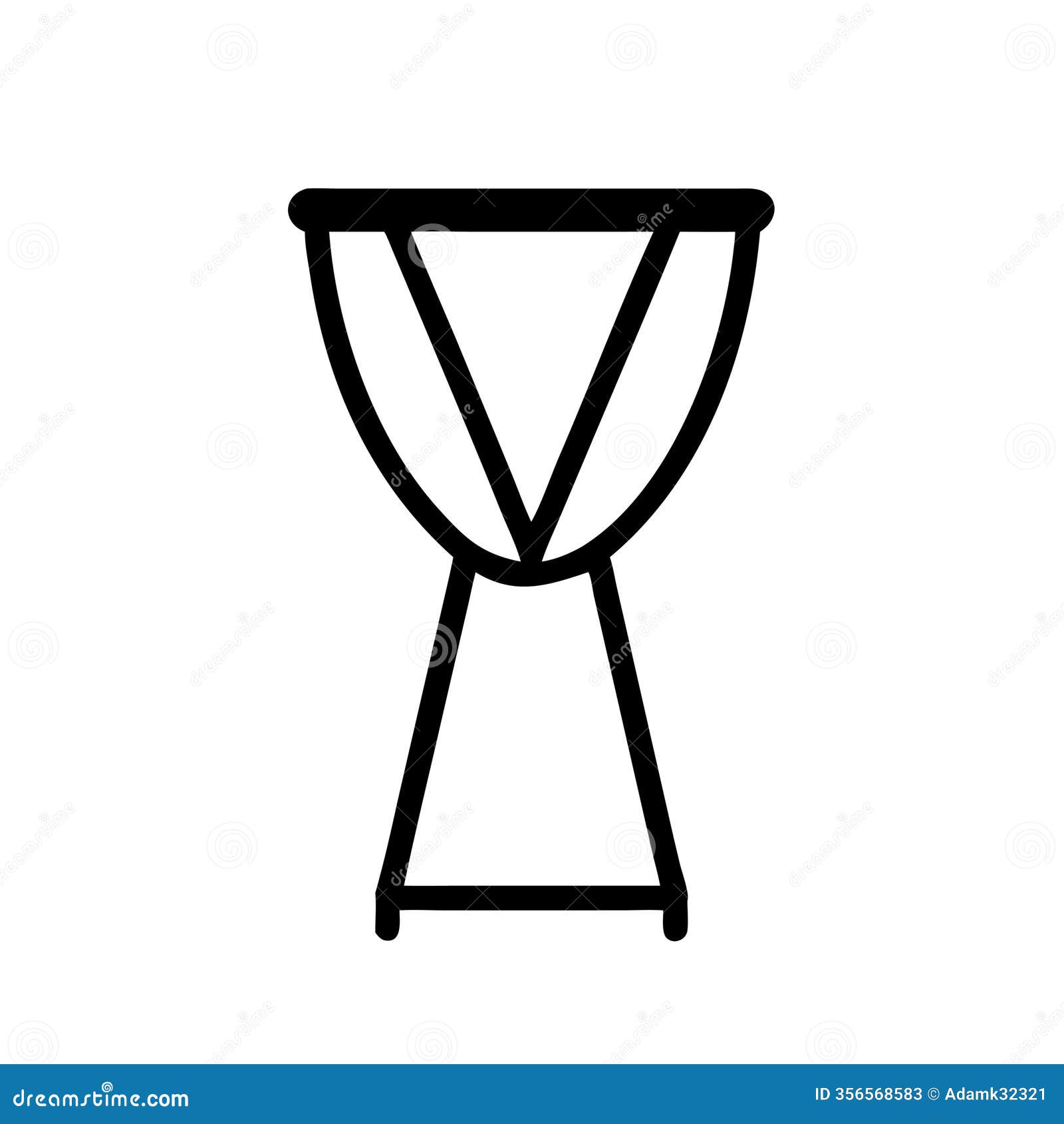Minimalist Djembe Drum Vector for Music and Design Projects Stock ...