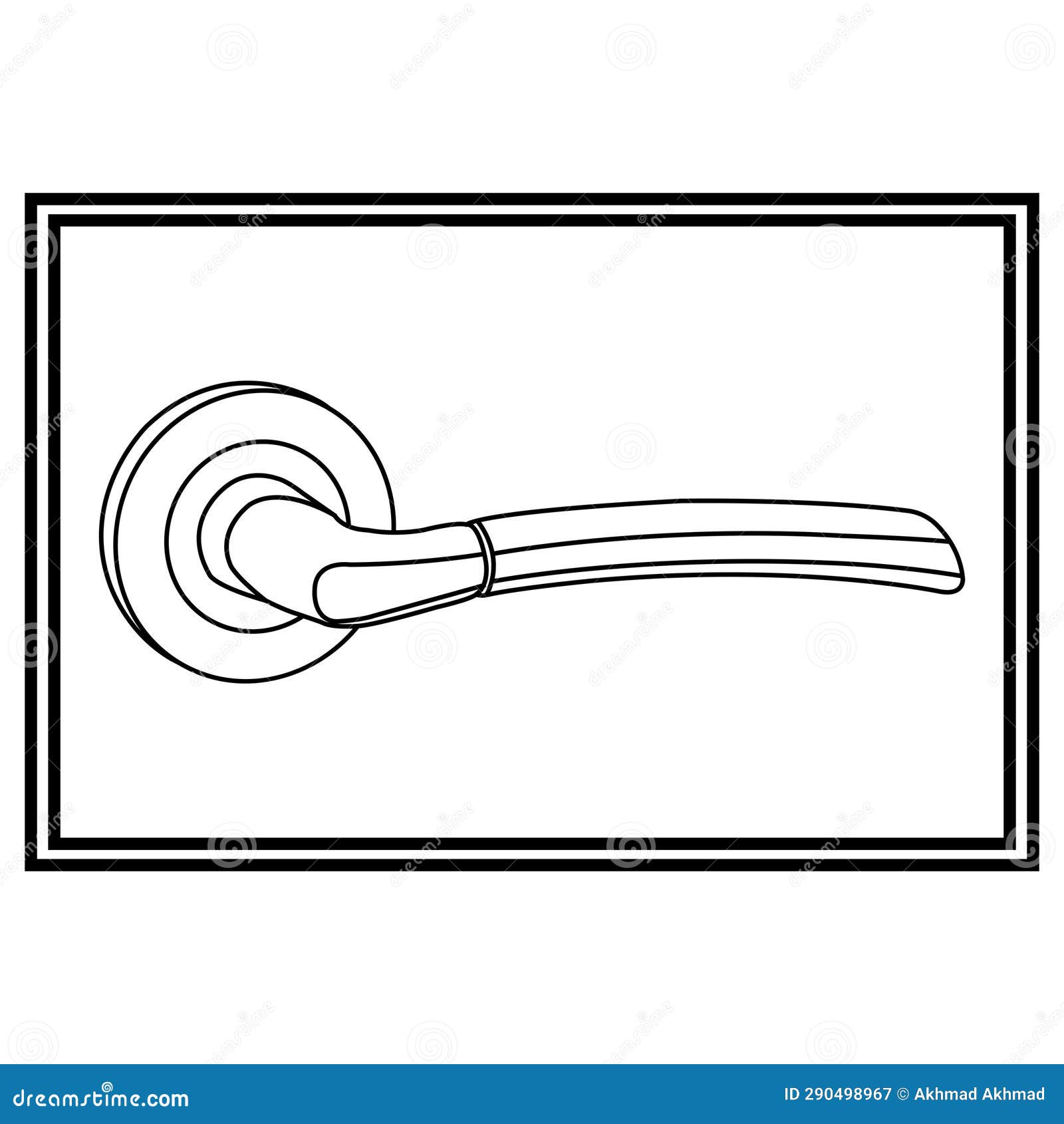 Minimalist Door Handle Logo Stock Vector - Illustration of entry ...