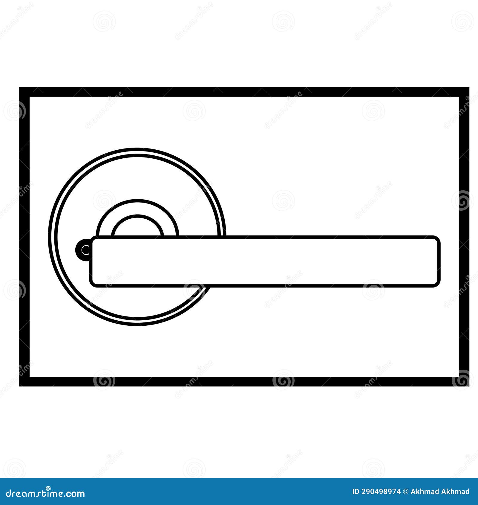Minimalist Door Handle Logo Stock Vector - Illustration of metal, icon ...
