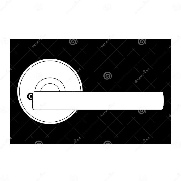 Minimalist Door Handle Logo Stock Vector - Illustration of background ...