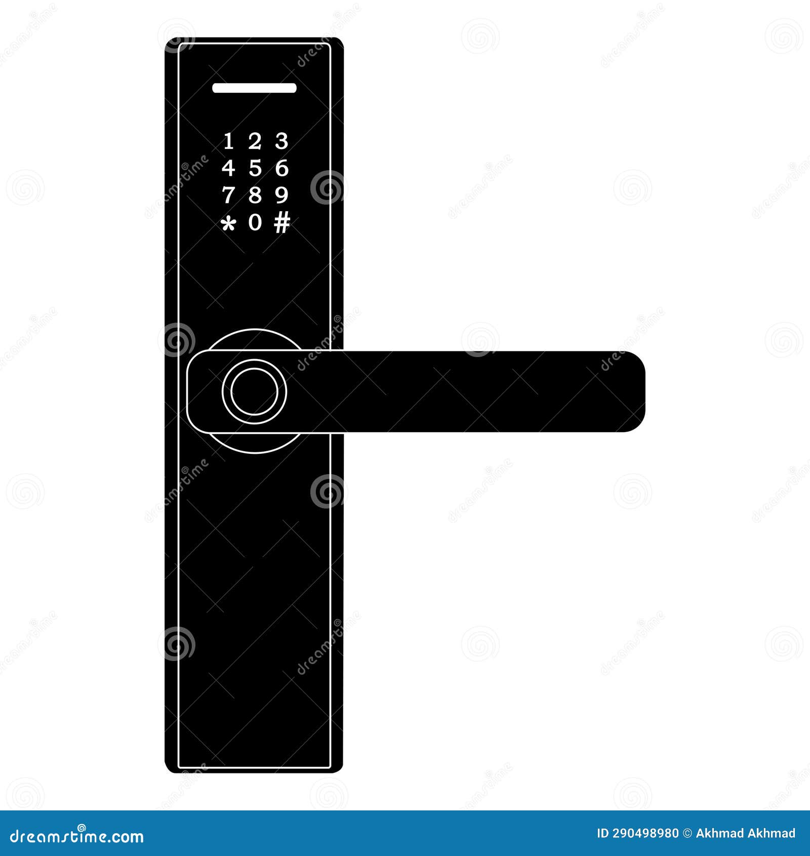 Minimalist Door Handle Logo Stock Vector - Illustration of design ...