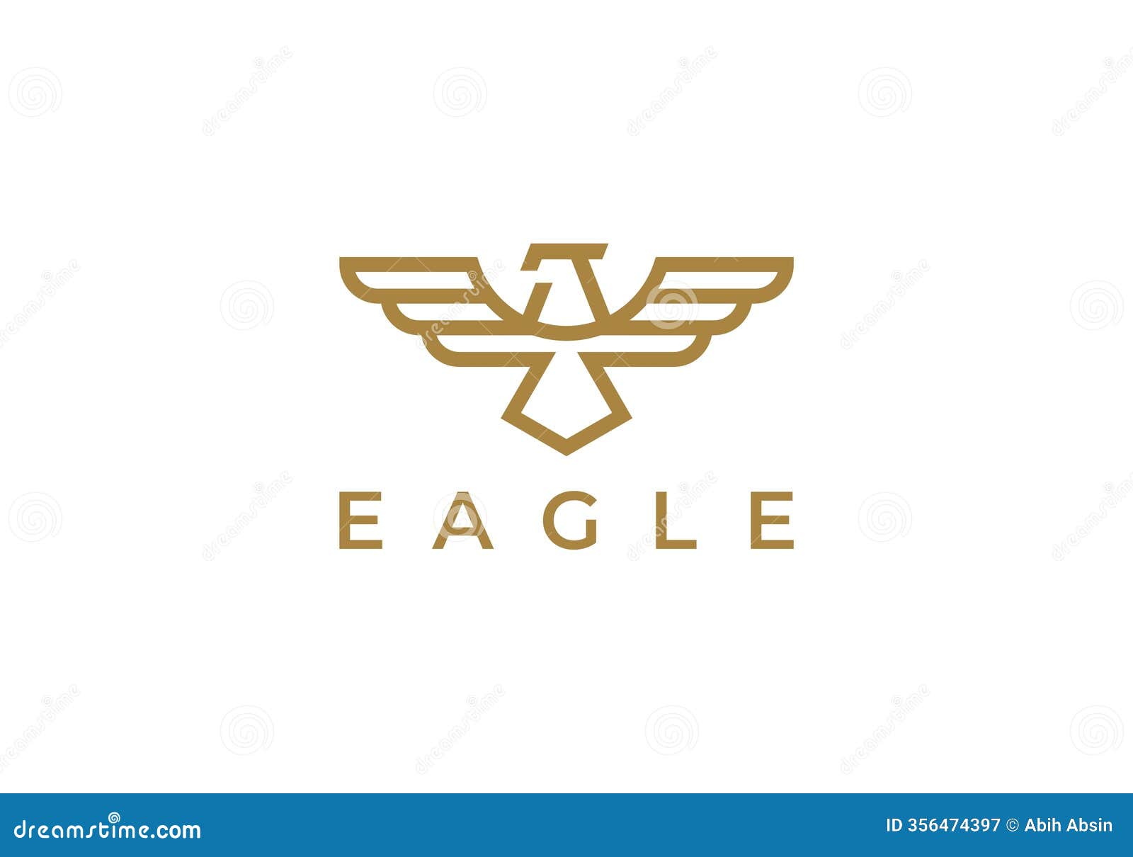 Minimalist Eagle Line Art Logo Vector Design Stock Illustration ...