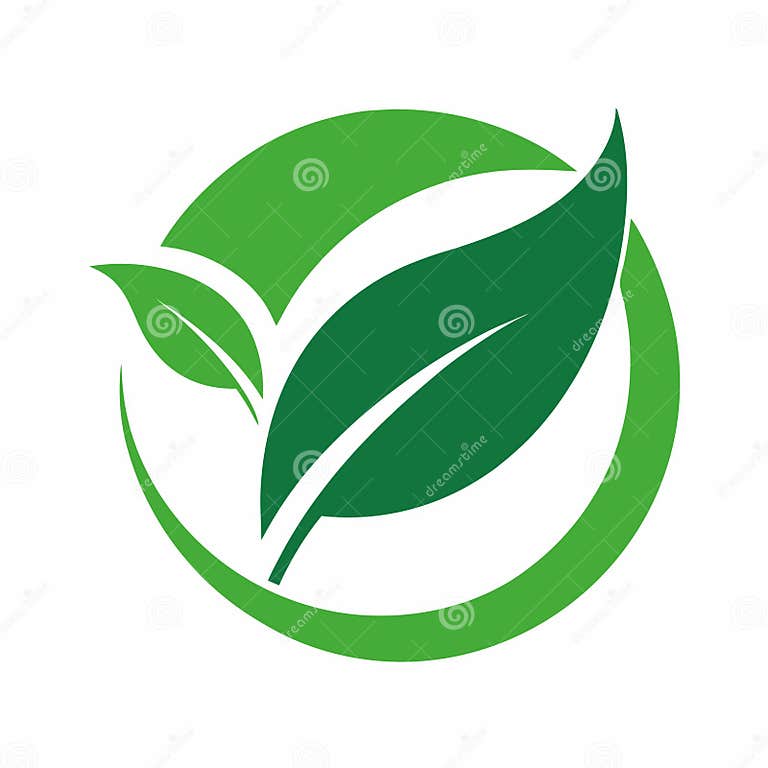 Minimalist Eco Logo Vector on White Background Stock Vector ...