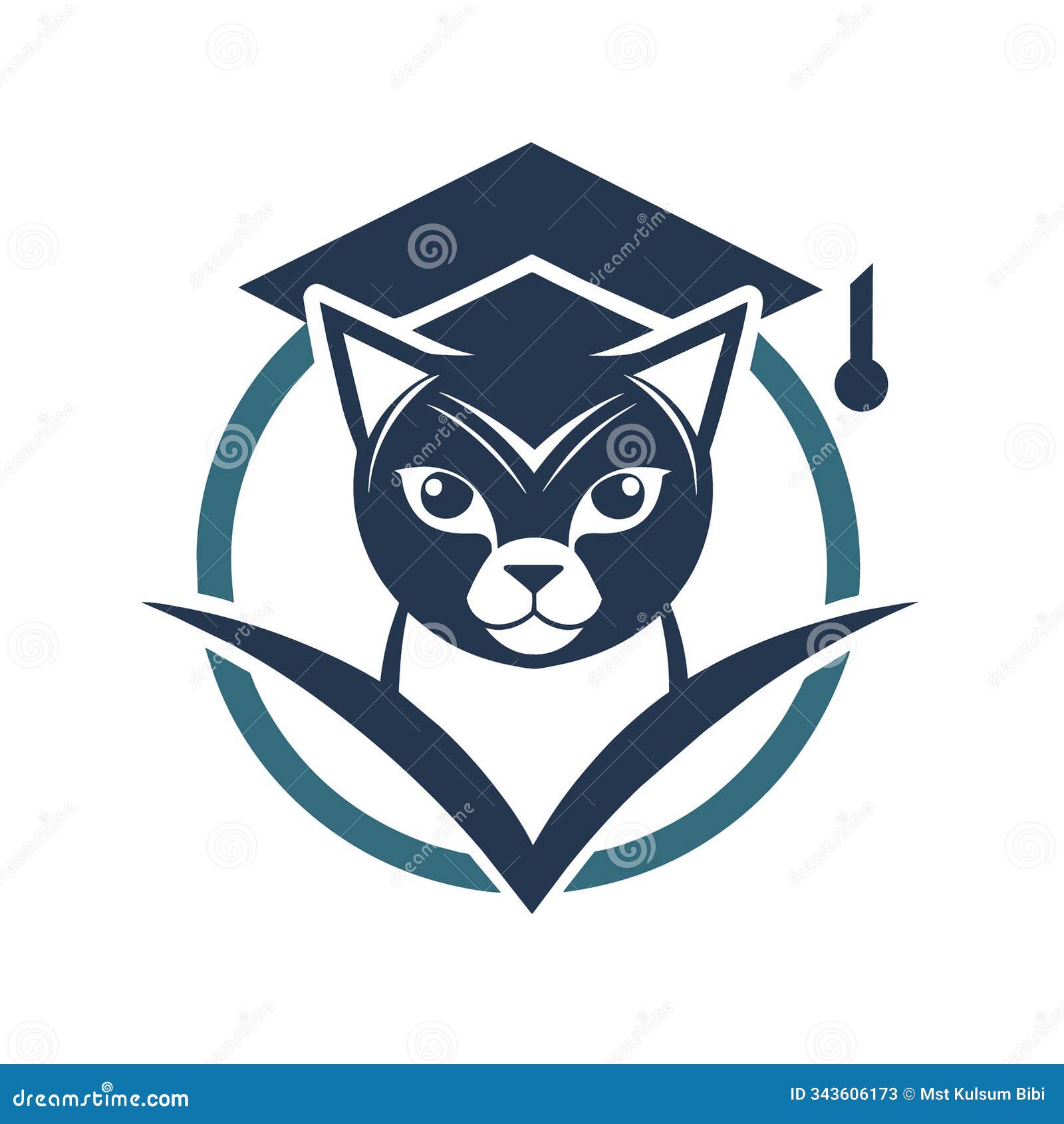 Minimalist Education Logo Vector Art Illustration. | CartoonDealer.com ...