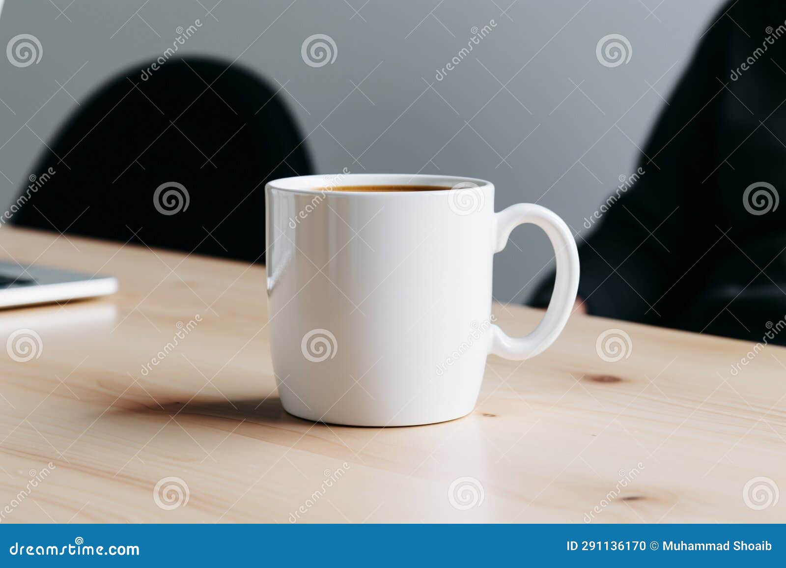 Minimalist Elegance White Cup on a Pristine White Tabletop, Pure and ...