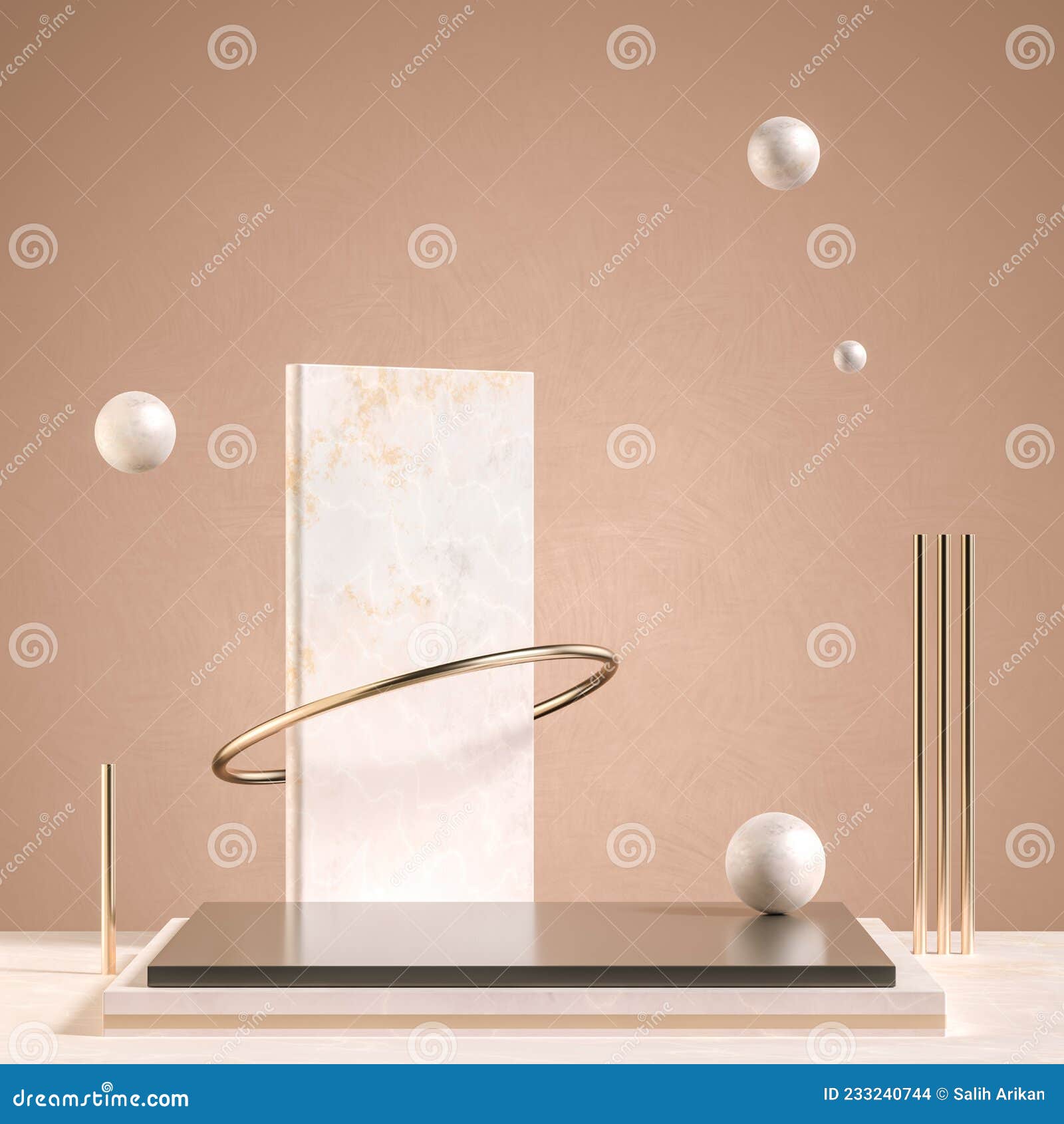 Minimalist Elegant Stage, Podium, Platform Mock Up for Presentation. 3d ...
