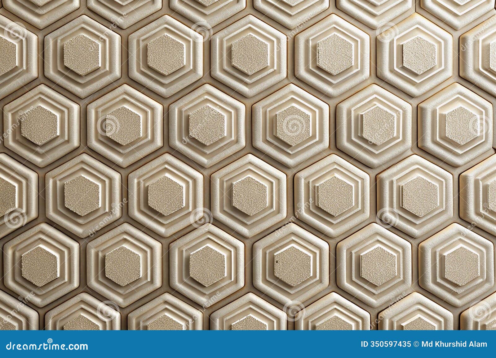 Minimalist Embossed Hexagonal Shapes Arranged in a Seamless Geometric ...