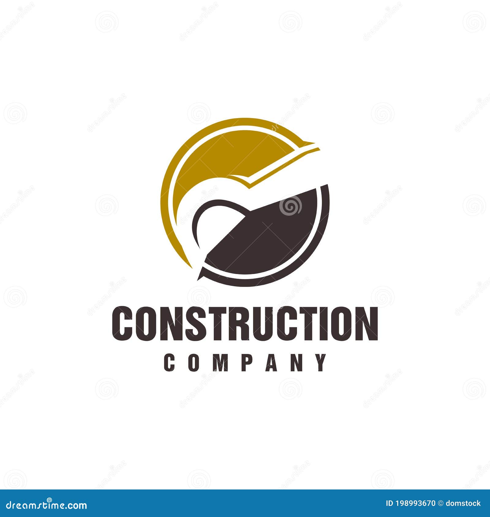 Backhoe Logo Design Collection, Construction Equipment Retro Badges ...