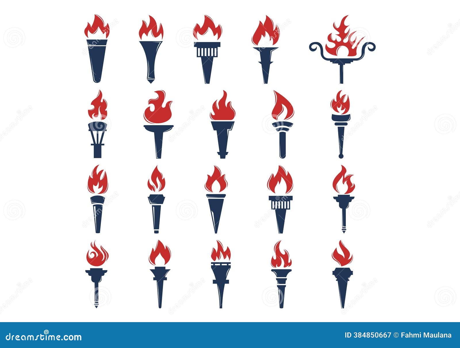 Fire Torch Mosaic And Distress Rectangle Hot Dogs Stamps Stock Photo ...