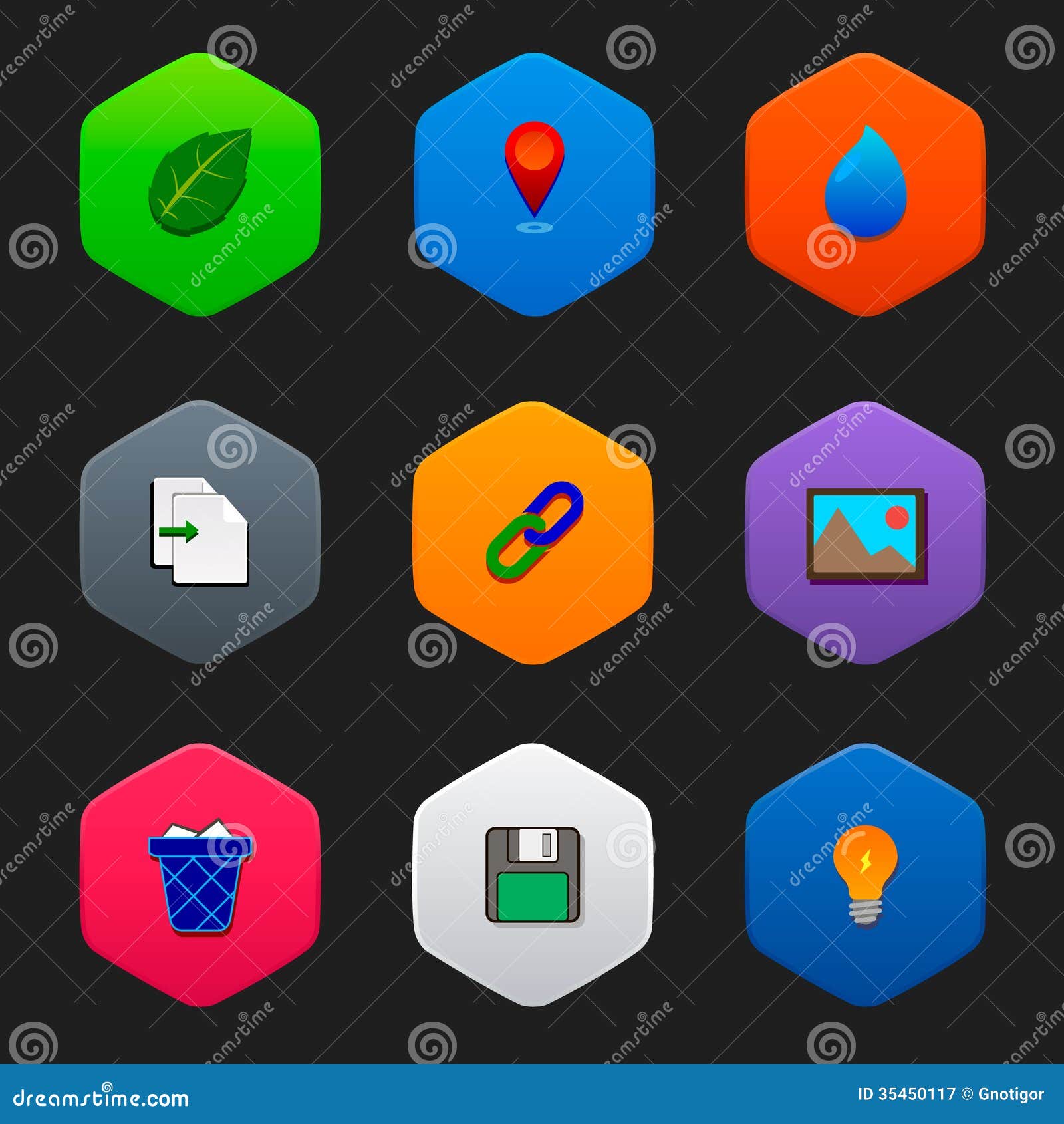 Minimalist flat icons I stock vector. Illustration of business - 35450117