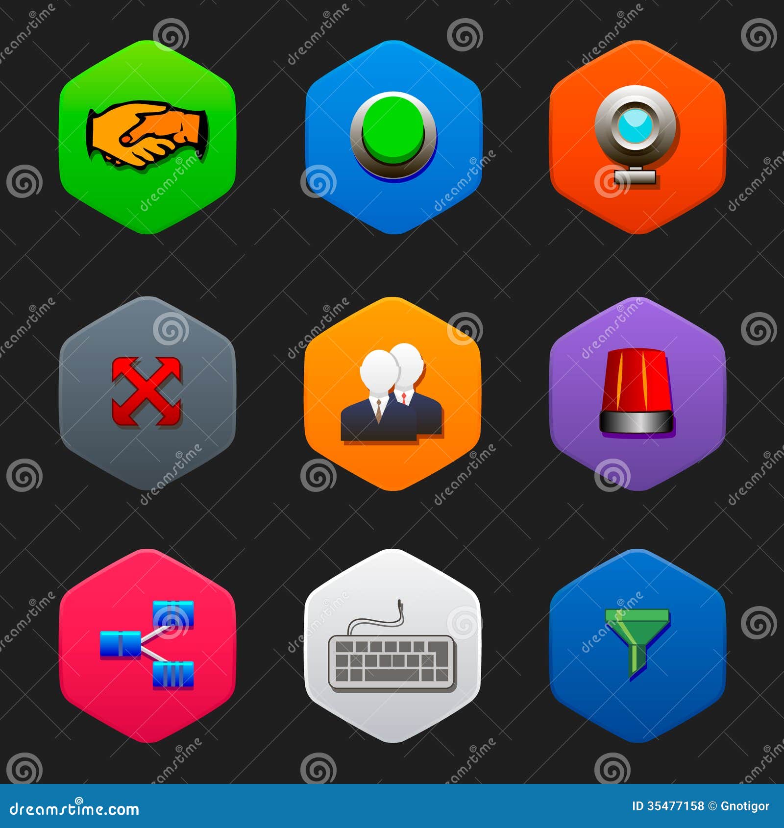 Minimalist flat icons J stock vector. Illustration of office - 35477158