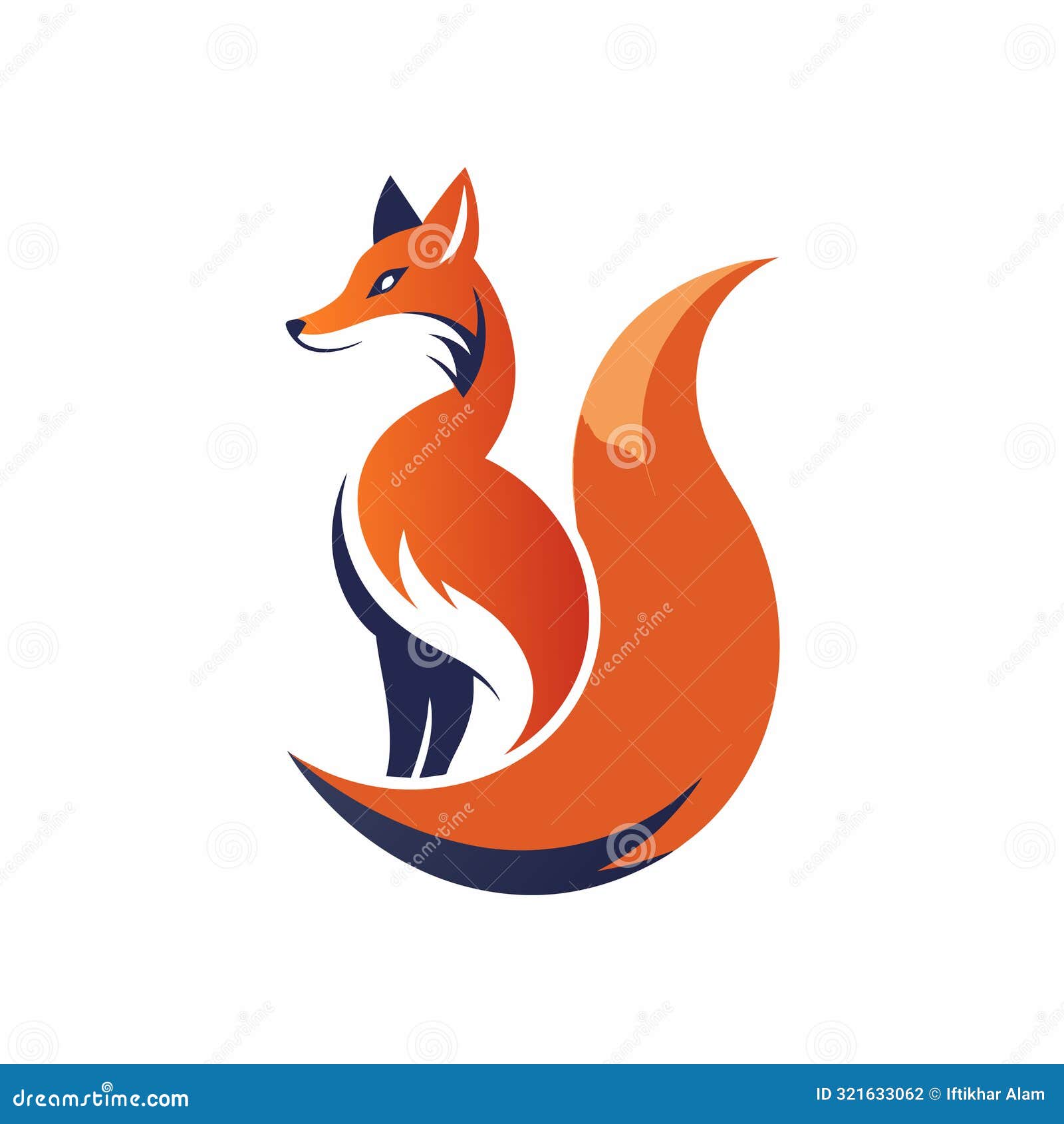 Minimalist Fox Logo Design Featuring Sleek Silhouette, a Minimalist ...
