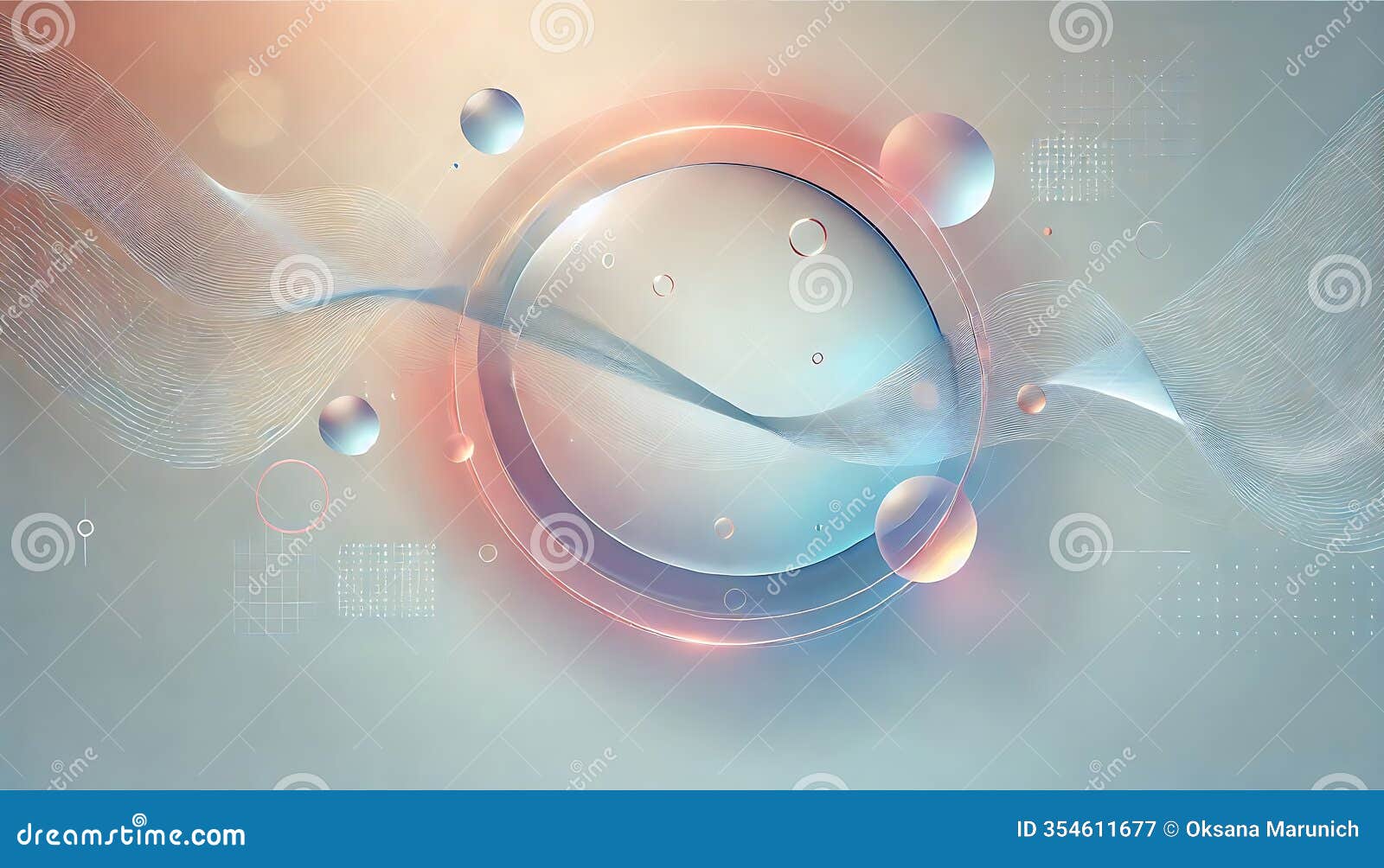 Minimalist Futuristic Background with Soft Curved Lines, Gradient ...