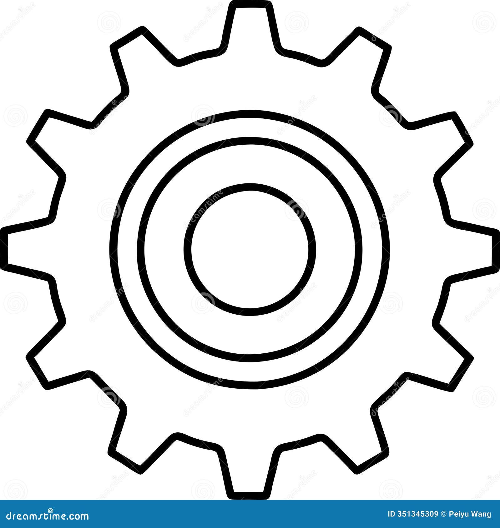 Minimalist Gear and Cog Icon: Engineering and Technology Generative AI ...