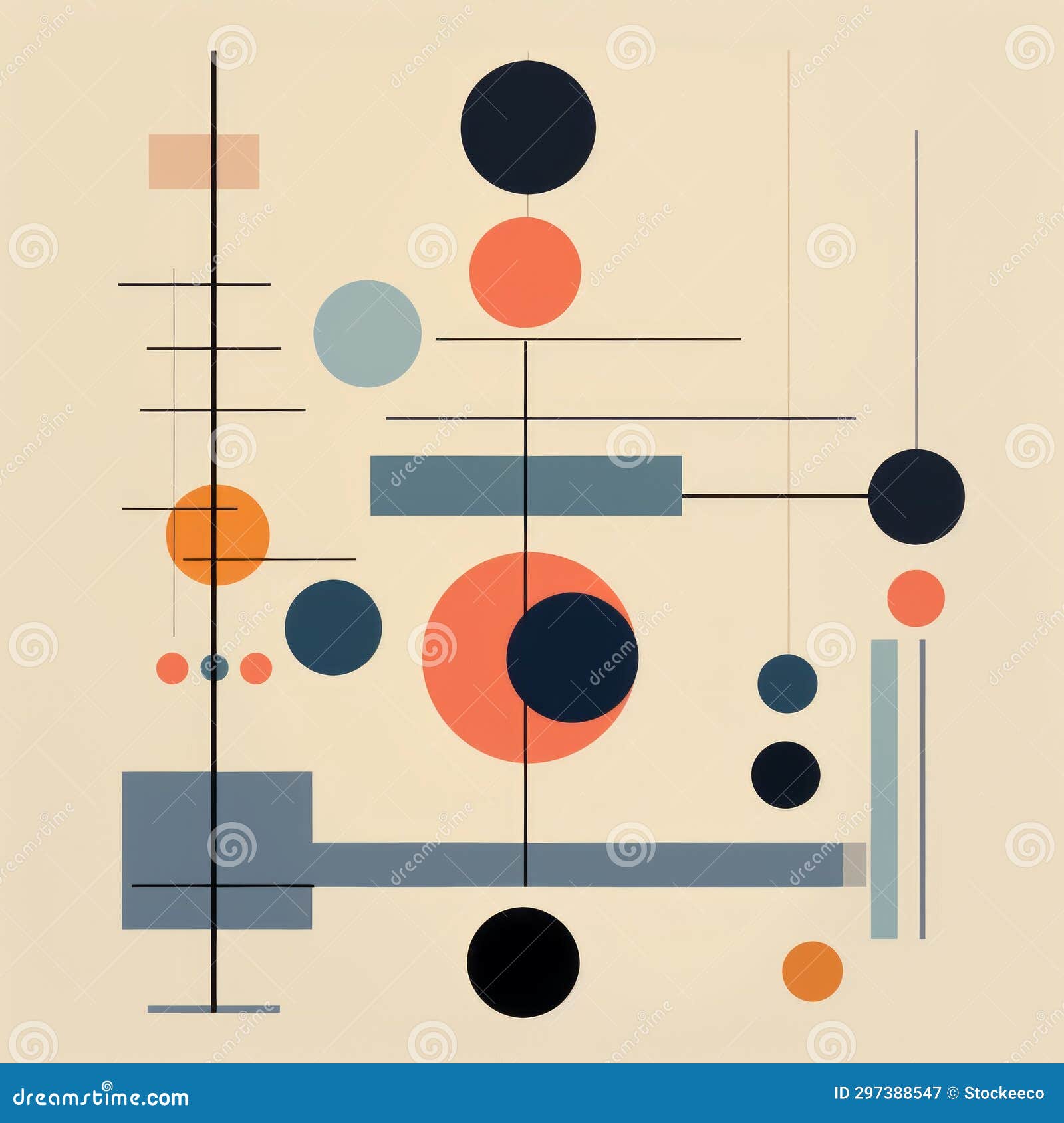 Minimalist Geometric Art: Abstract Constructivism with Dots and ...