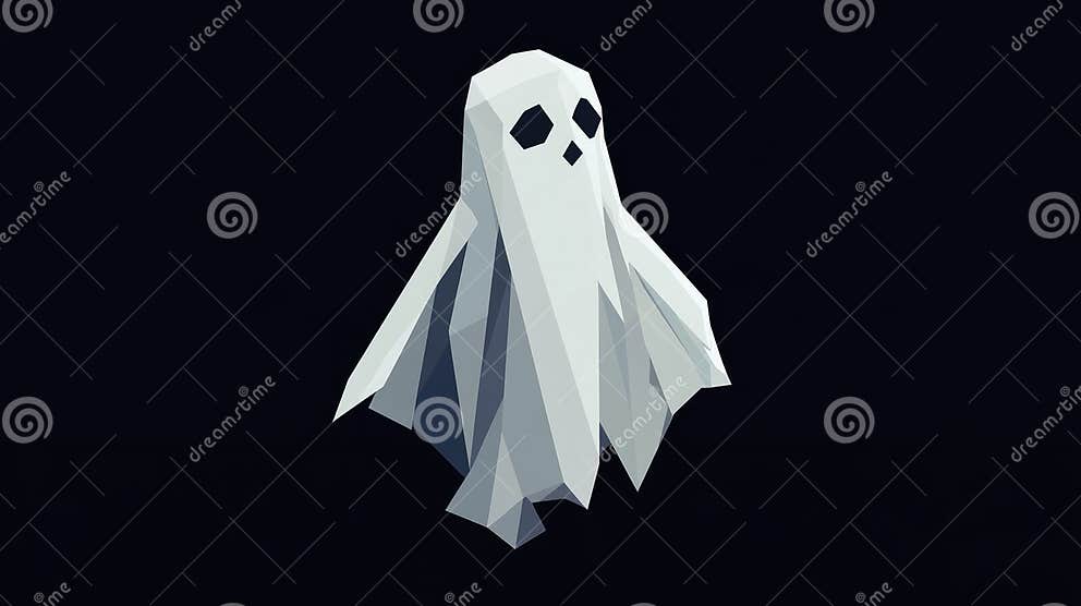 Minimalist Geometric Ghost Web Profile Banner Design. Stock ...