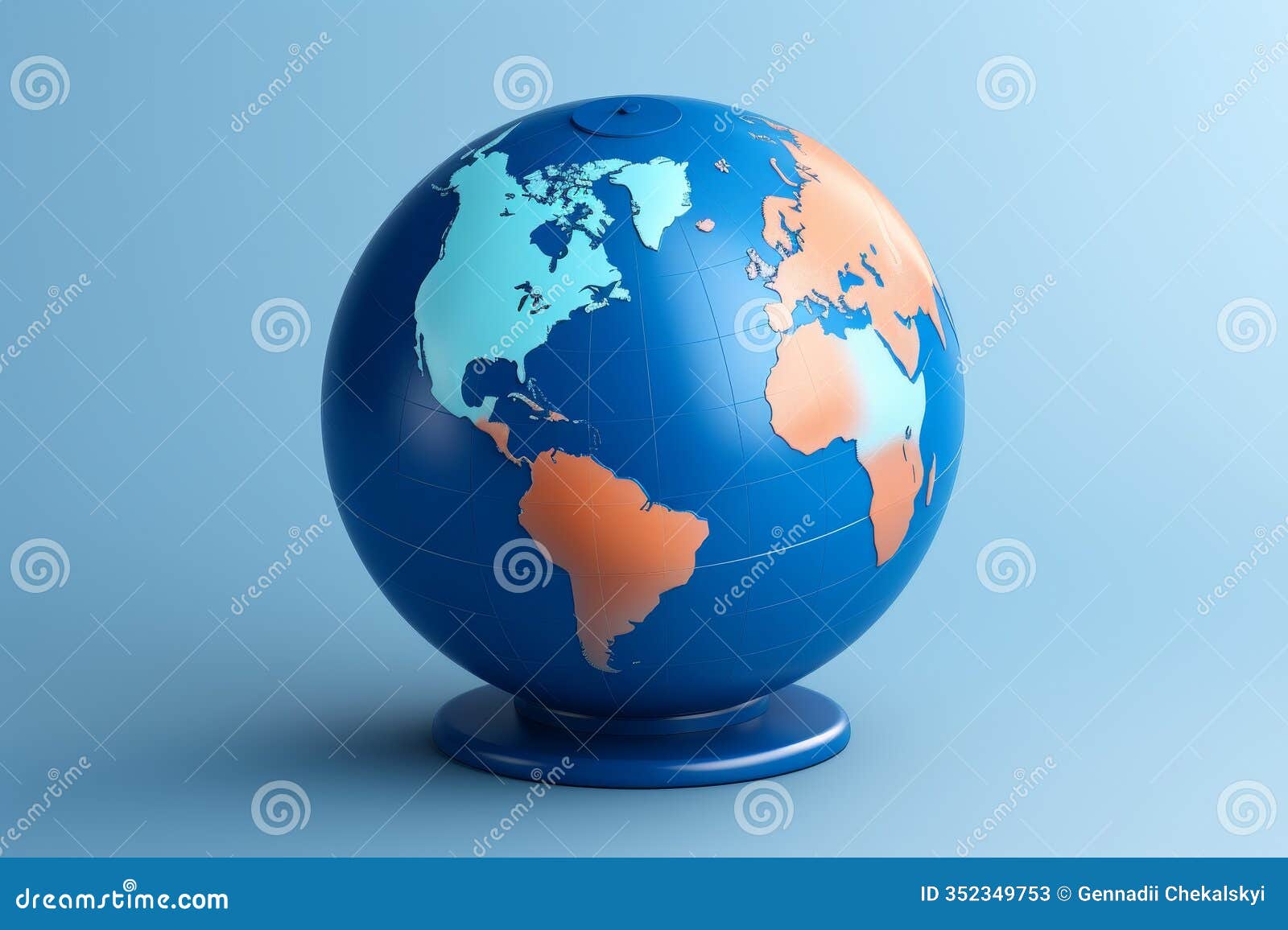 Minimalist Globe Art Emphasizing Geography and Global Exploration in ...