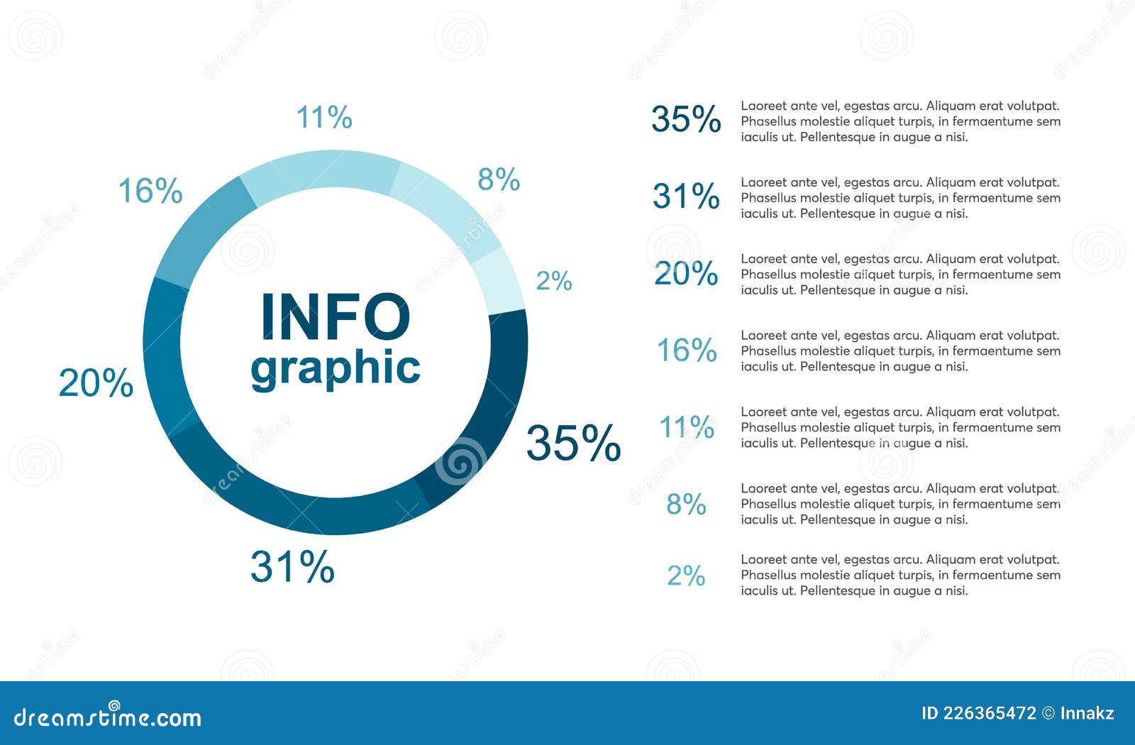 Minimalist Gradient Vector Circle Infographic. Universal Template For ...