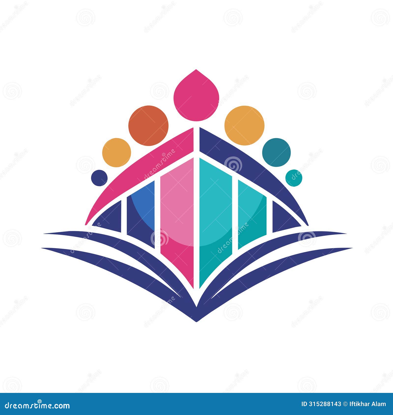 A Minimalist Graphic Design Featuring Elements Symbolizing a Childrens ...