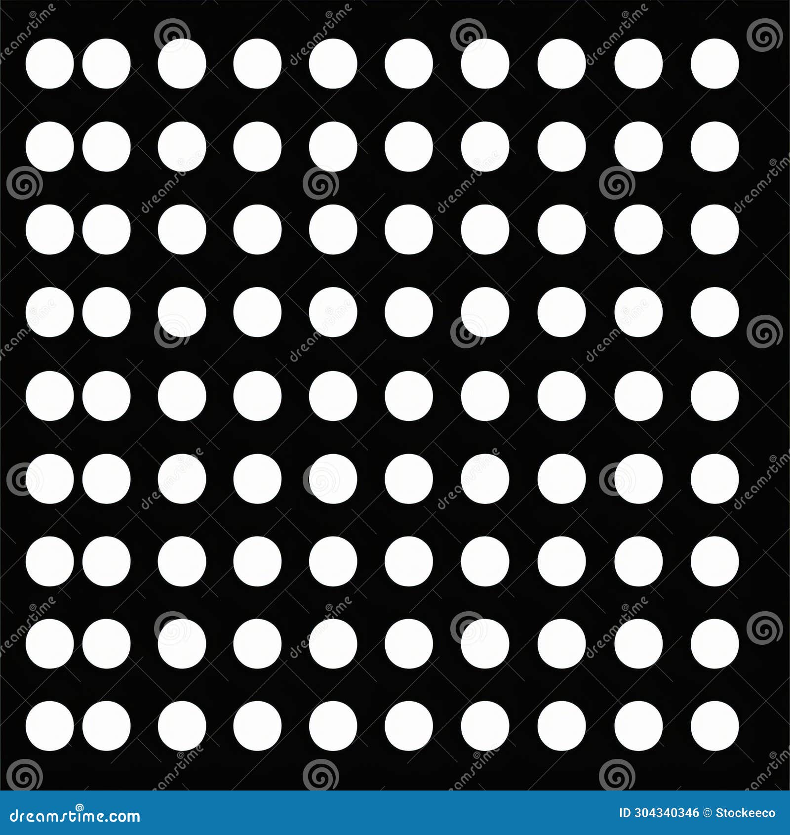 Minimalist Graphic Design: a Square of White Dots in High Contrast ...